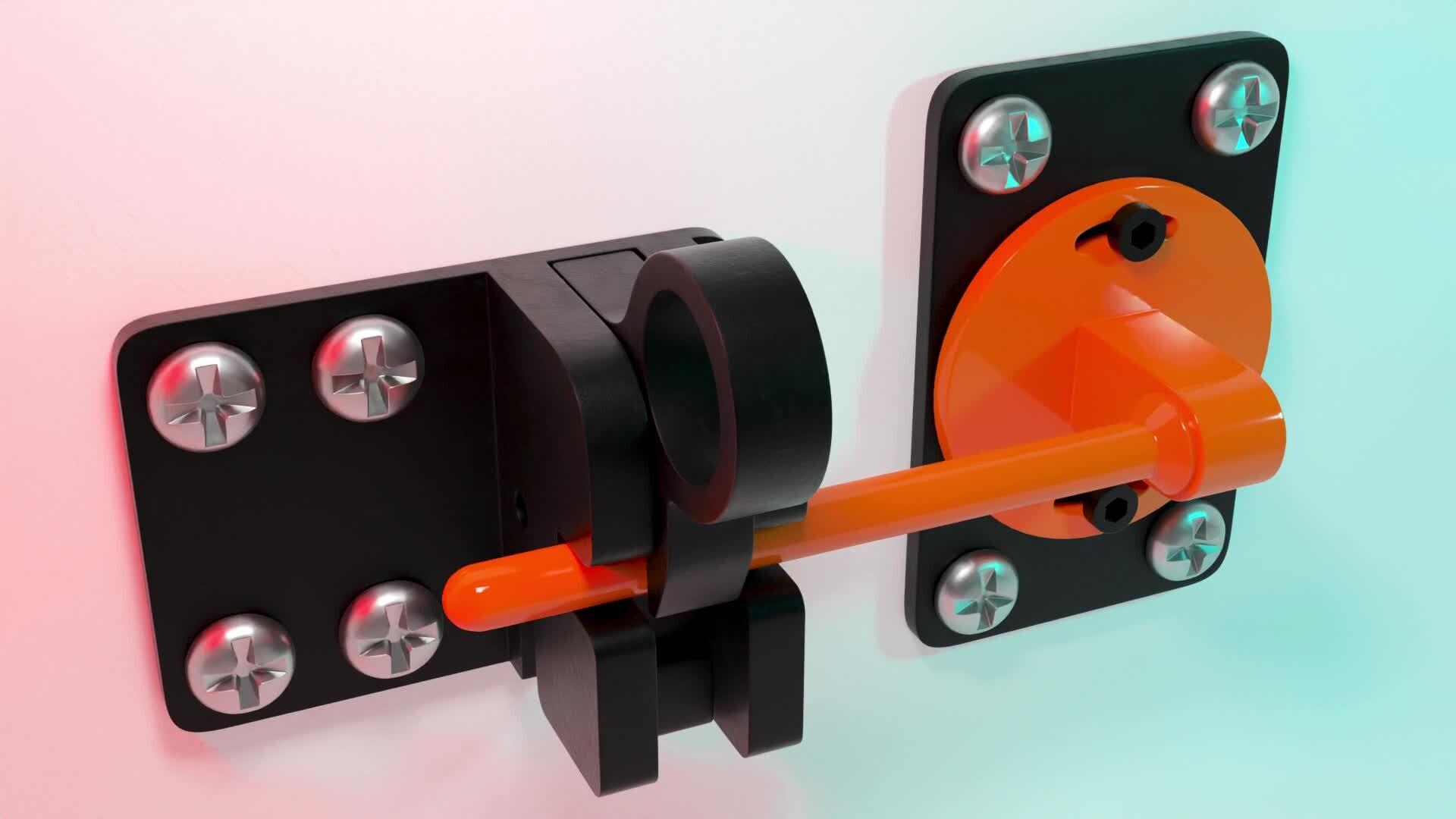 ArtStation - Gravity Lever Gate Latch