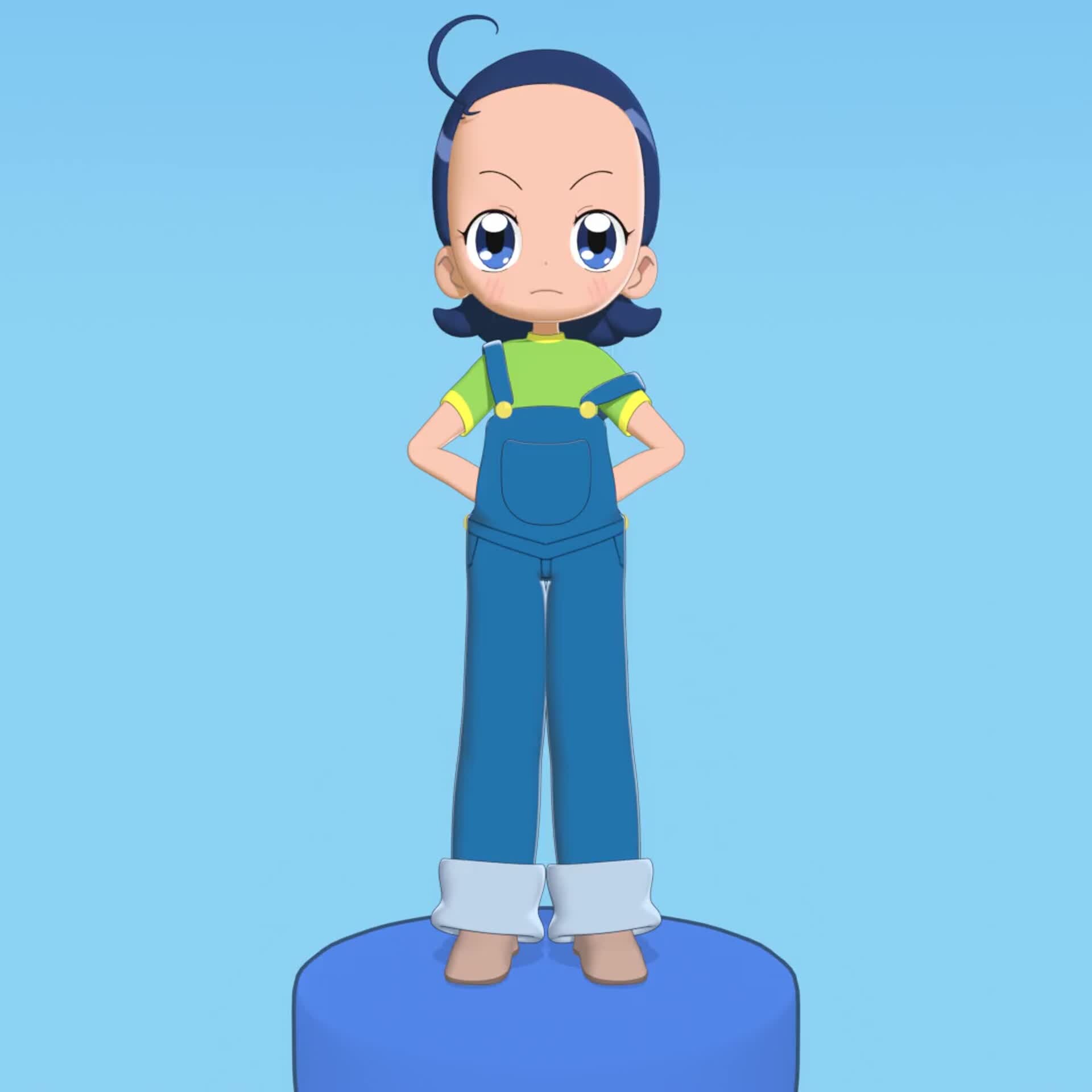 ArtStation - Aiko Senoo 3D model Turnaround