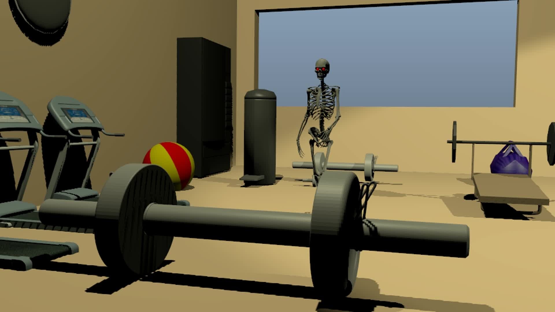 ArtStation - An Funny Skeleton Animation