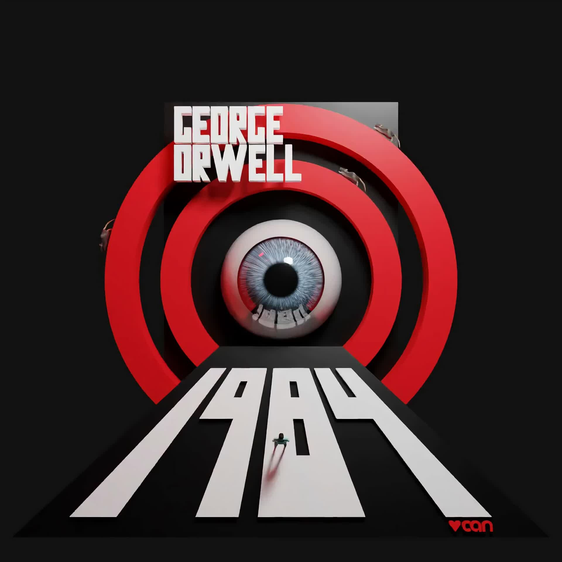 ArtStation - 3D Book Cover: 1984, George Orwell