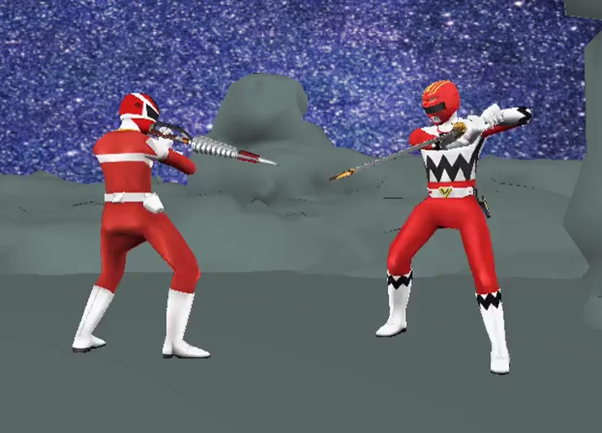 ArtStation - ANIMCHALLENGE: Galaxy Red Ranger vs Red Space Ranger