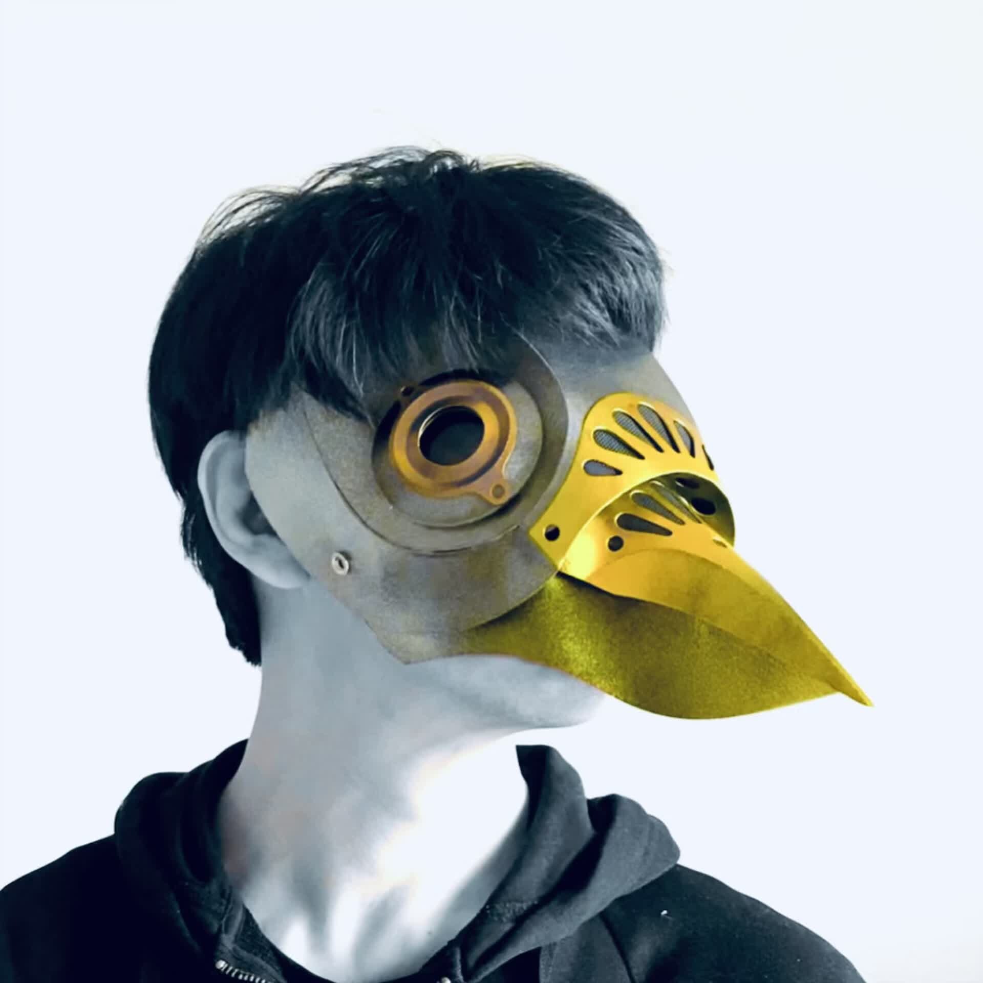 ArtStation - Paper craft bird mask prototype.