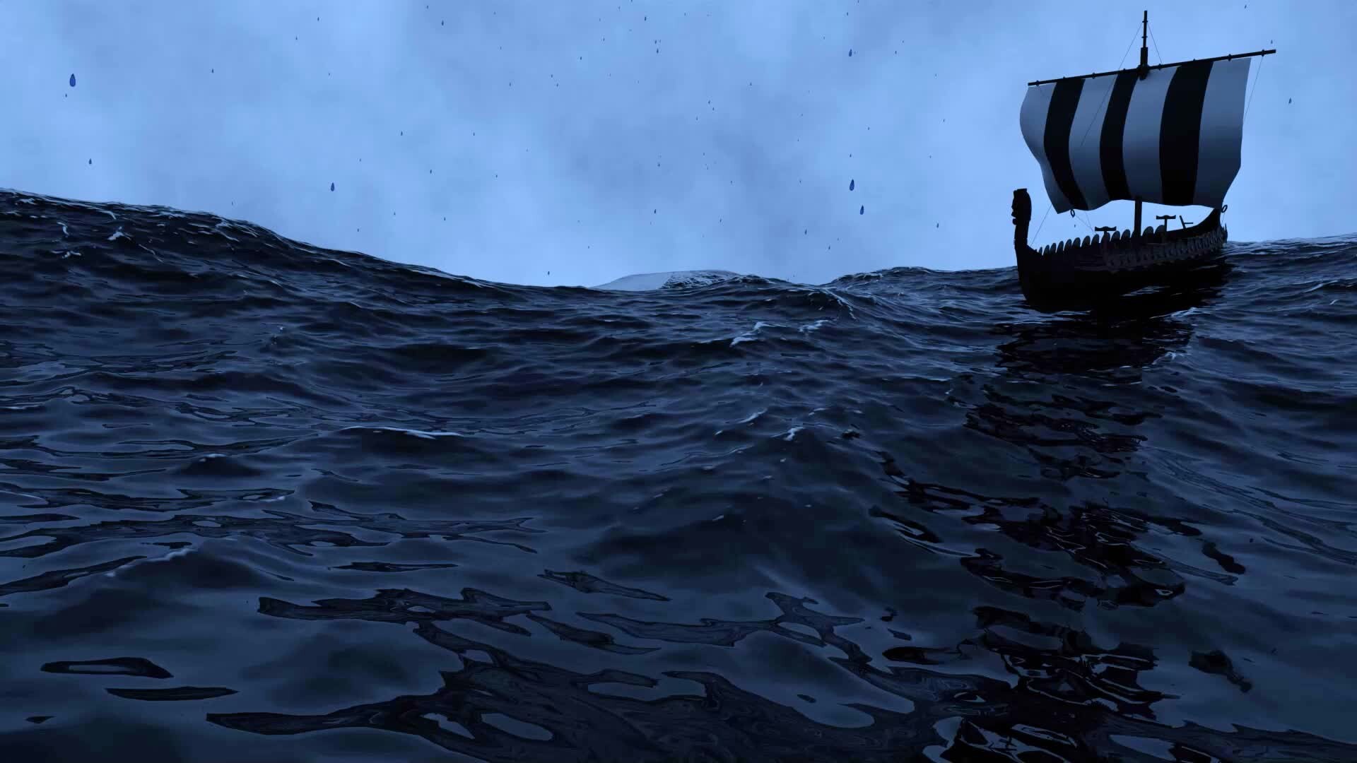 ArtStation - Viking Ship İn the Storm