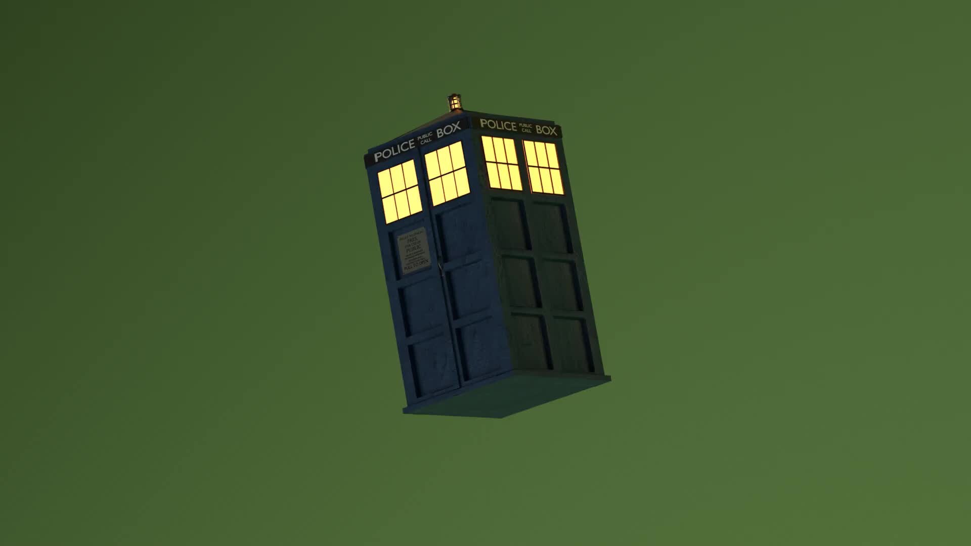 ArtStation - 3D model of Tardis from "Doctor Who" series