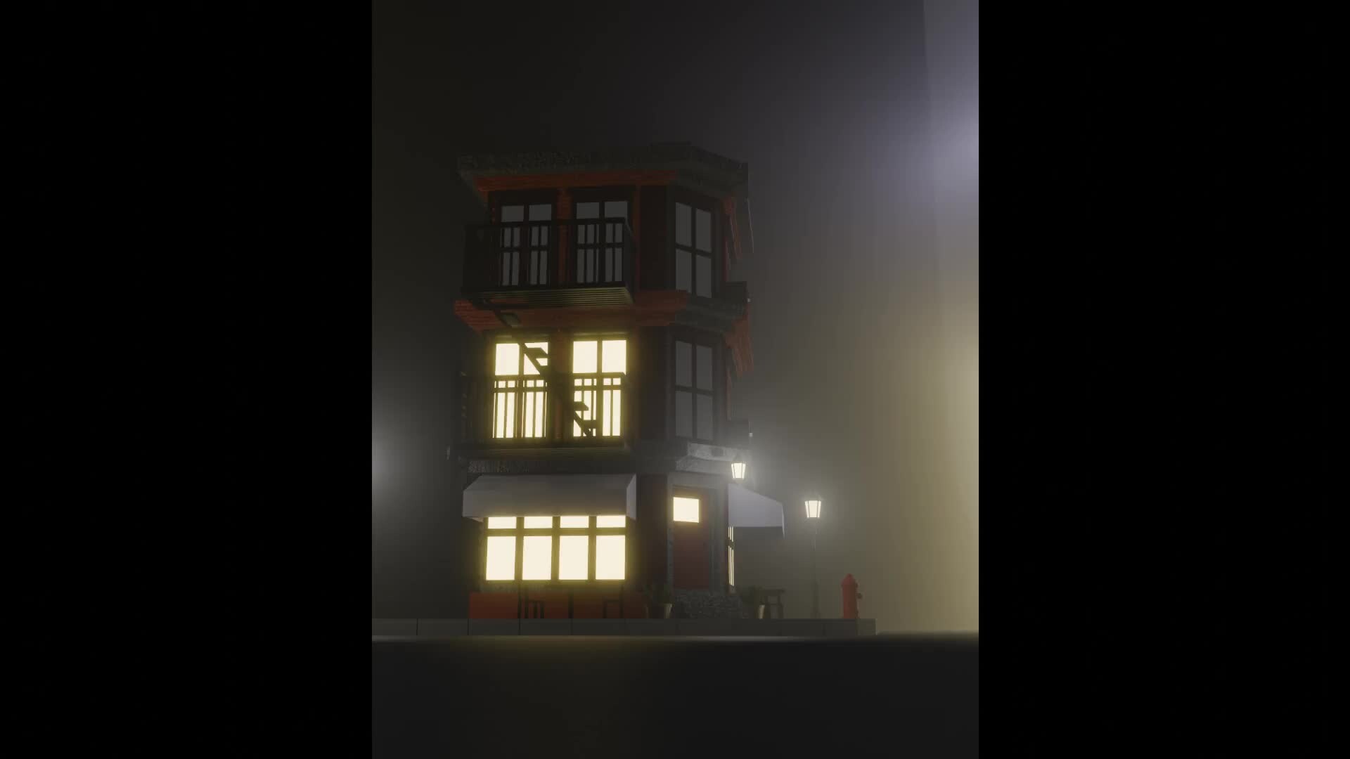 ArtStation - Mid-poly Apartment Building