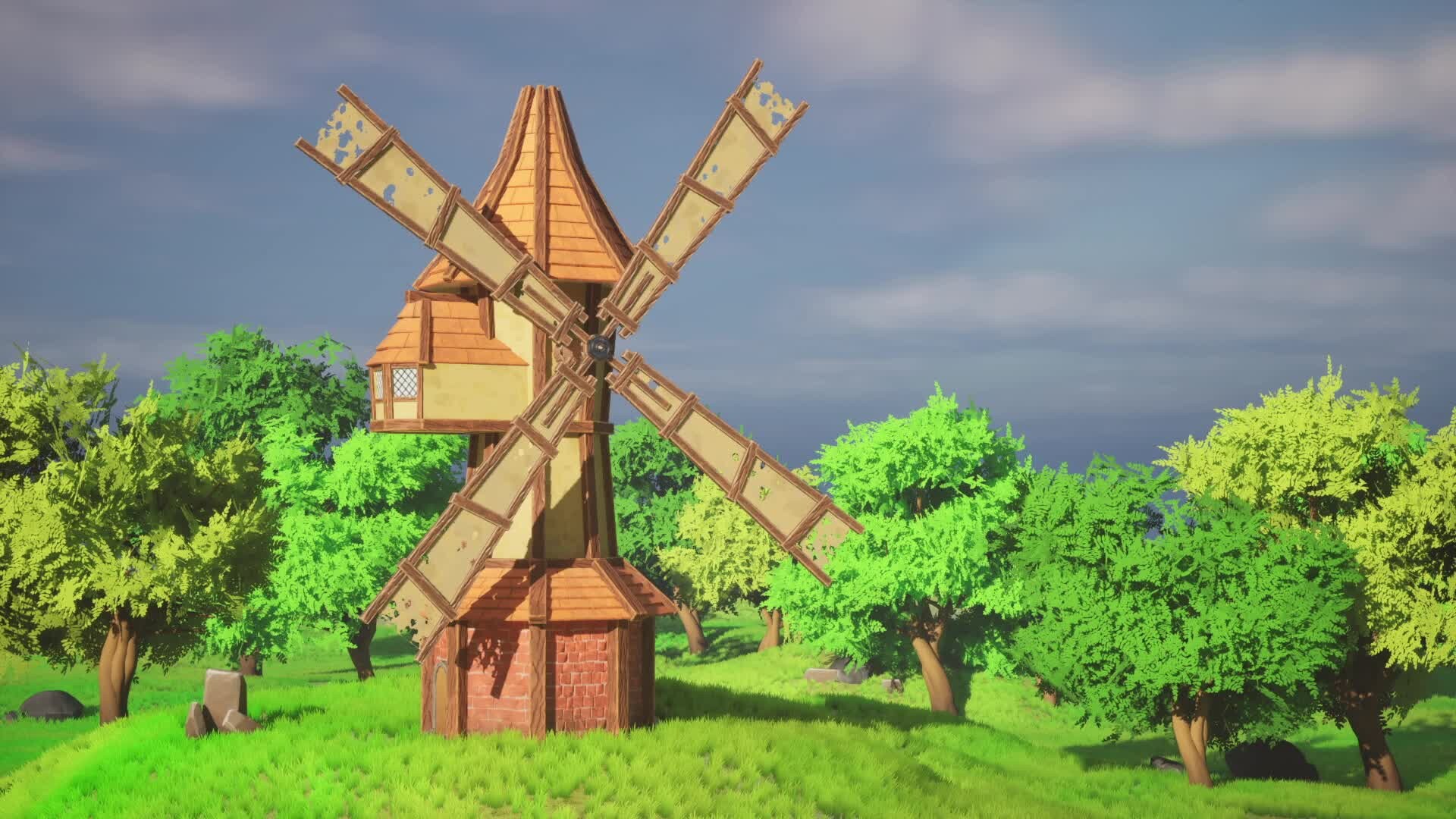 ArtStation - Stylized Windmill