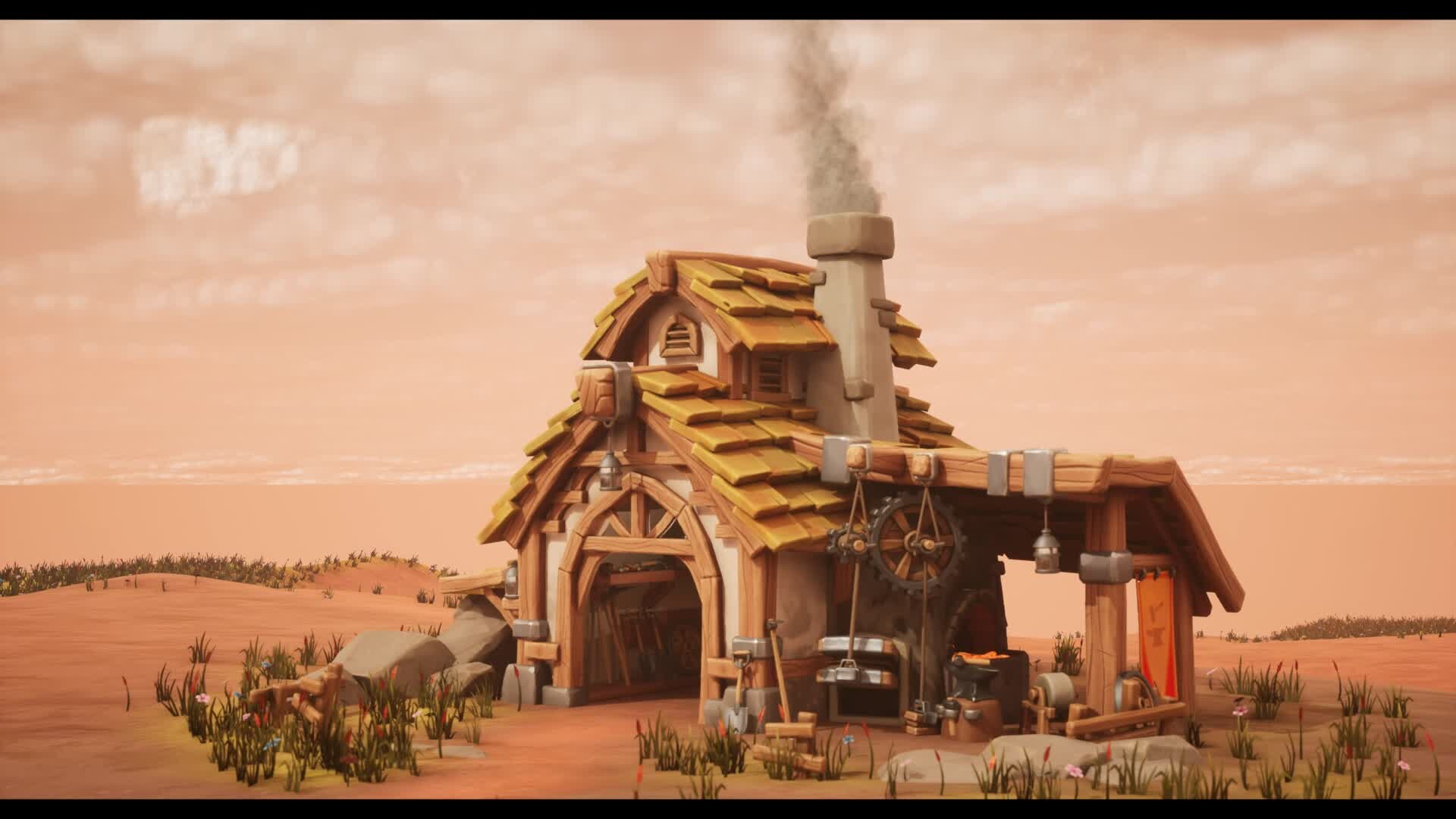 ArtStation - House project 03 _ Blacksmith's workshop