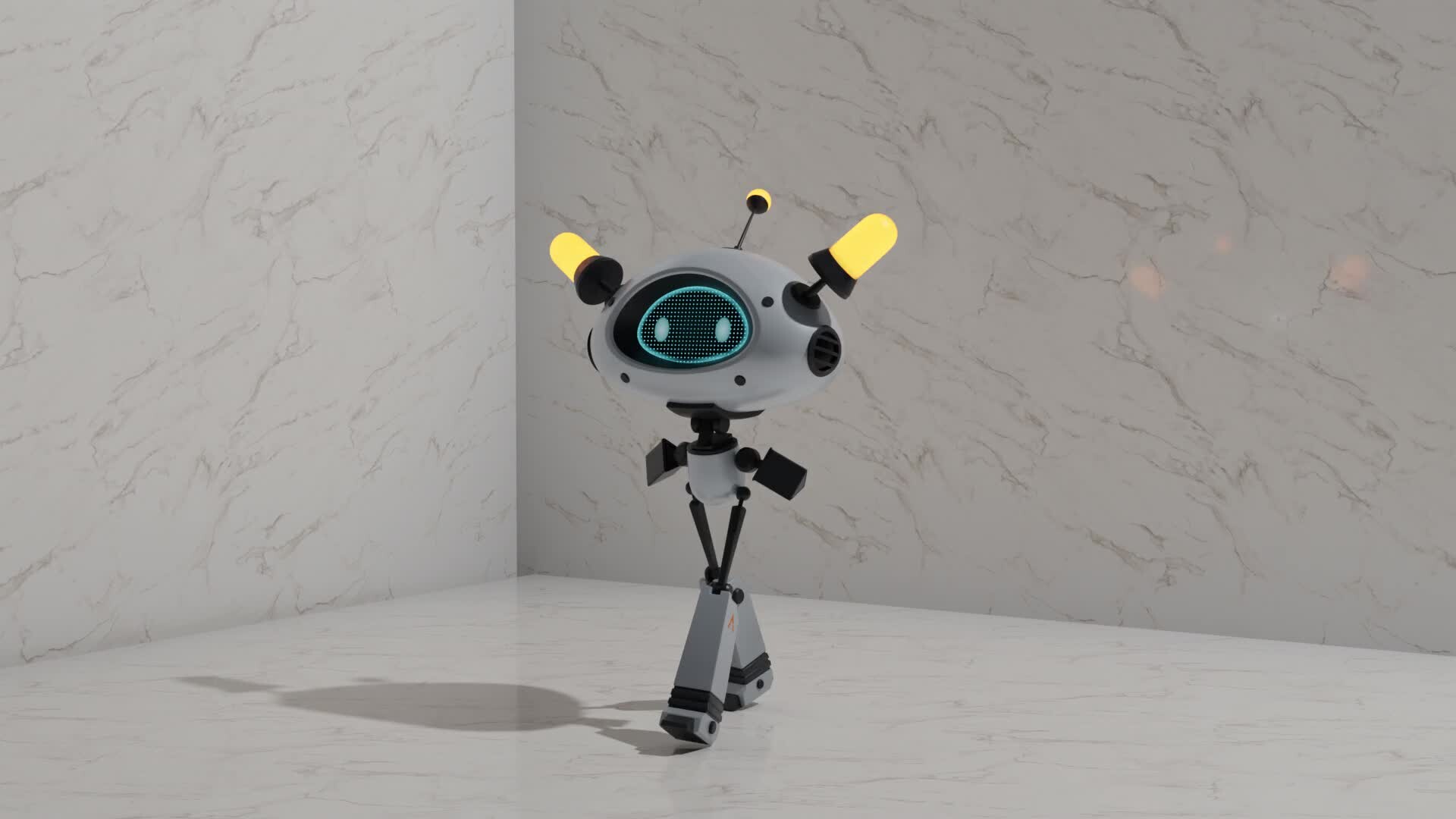 ArtStation - Robot Walk Cycle ( Treadmill Walk) Complete Blockout ...