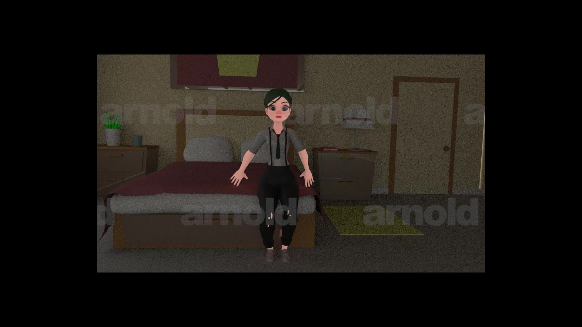 ArtStation - Short animation - Waitress Rig
