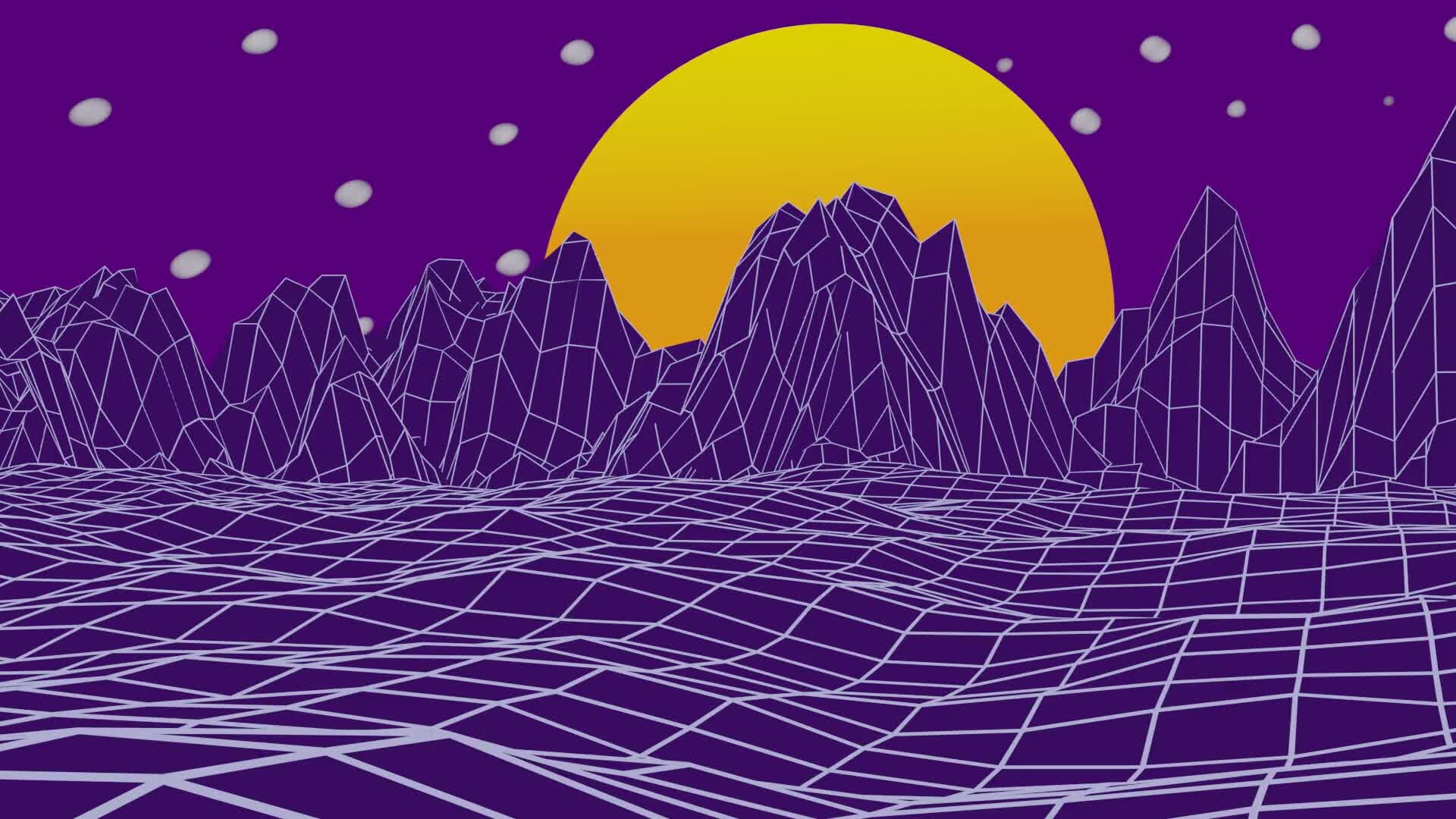 ArtStation - Synthwave Spaceship Animation