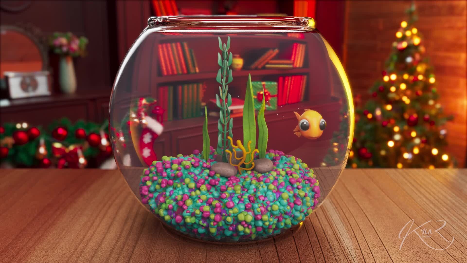 ArtStation - Fish Tank Christmas