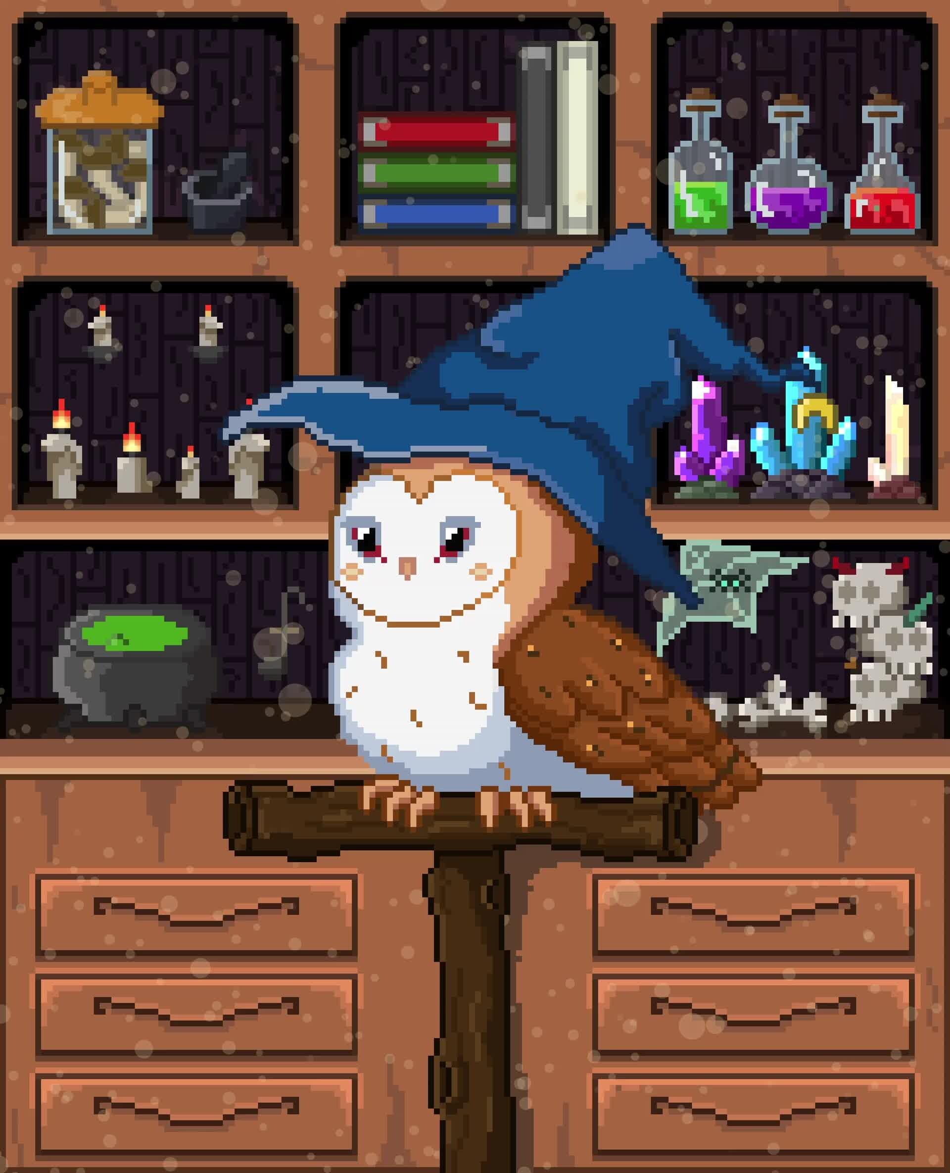 ArtStation - Wizard Owl Shopkeeper