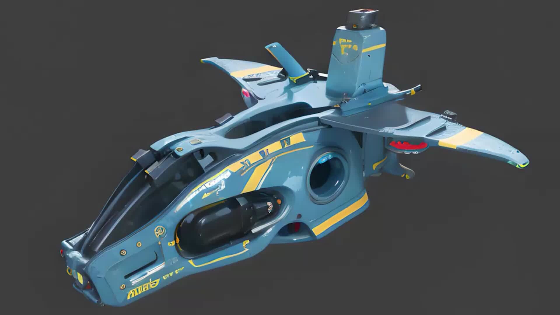 ArtStation - Futuristic Submarine 3D Model Project