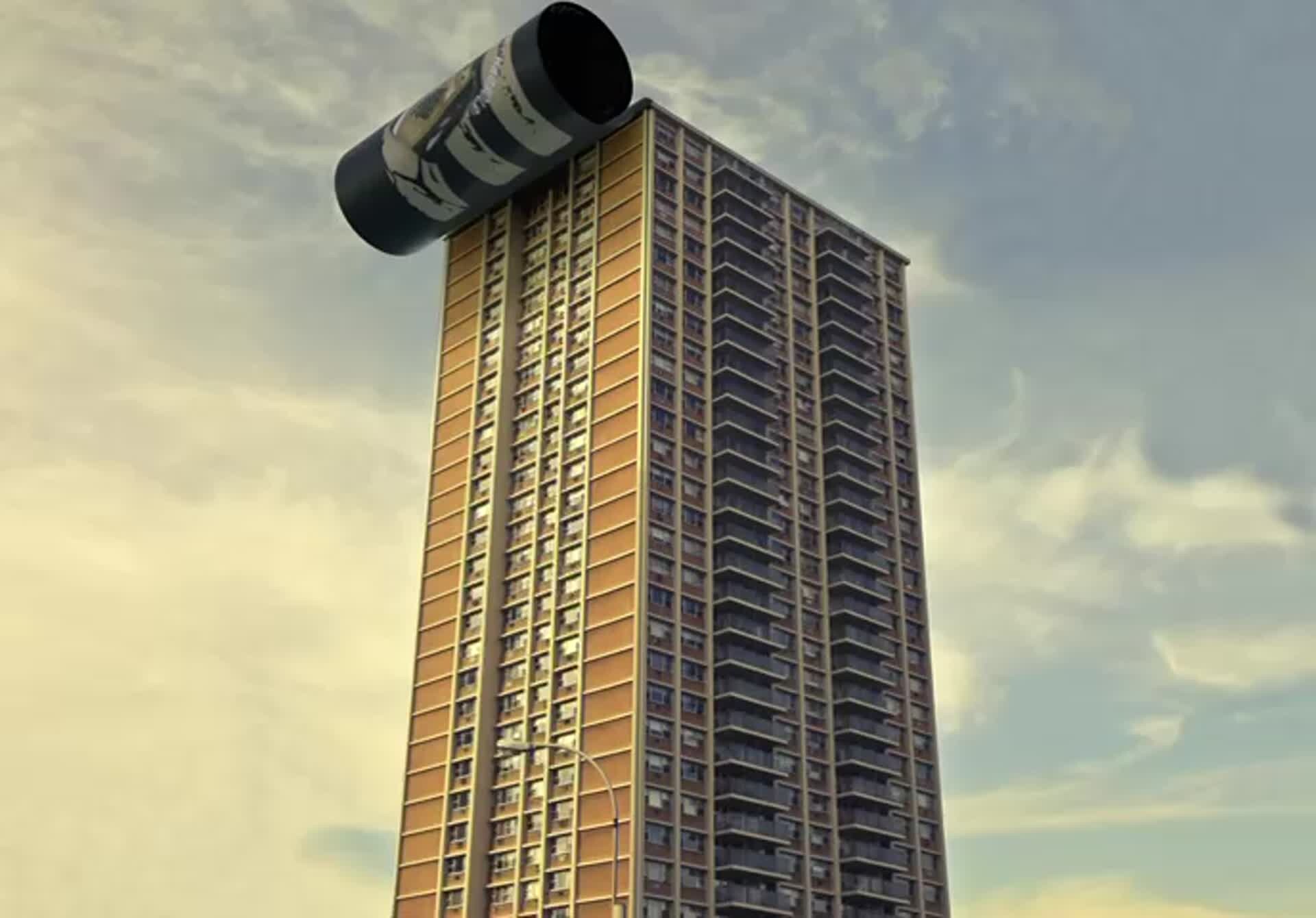 ArtStation - Banner unroll cgi ad