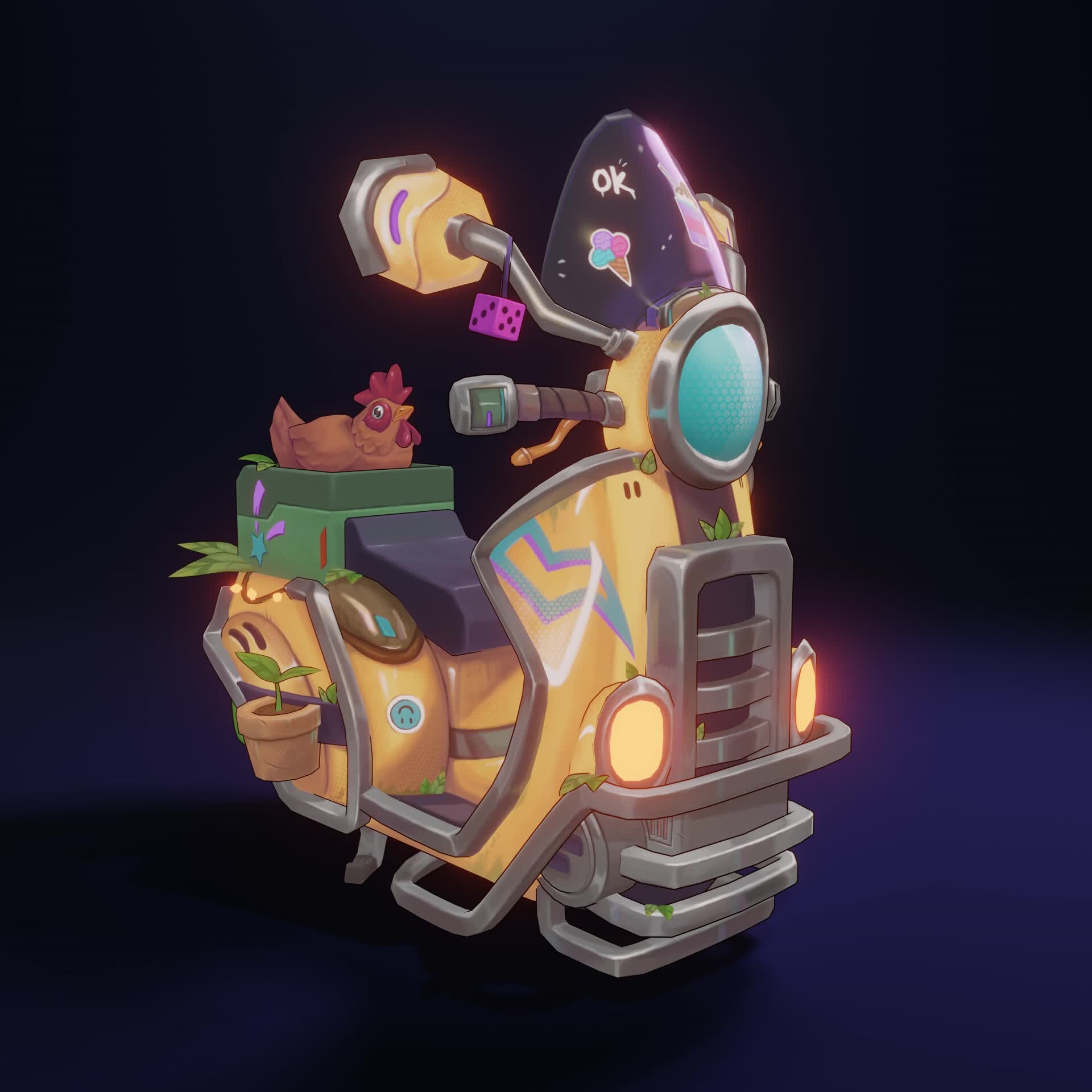 ArtStation - Flying Vespa