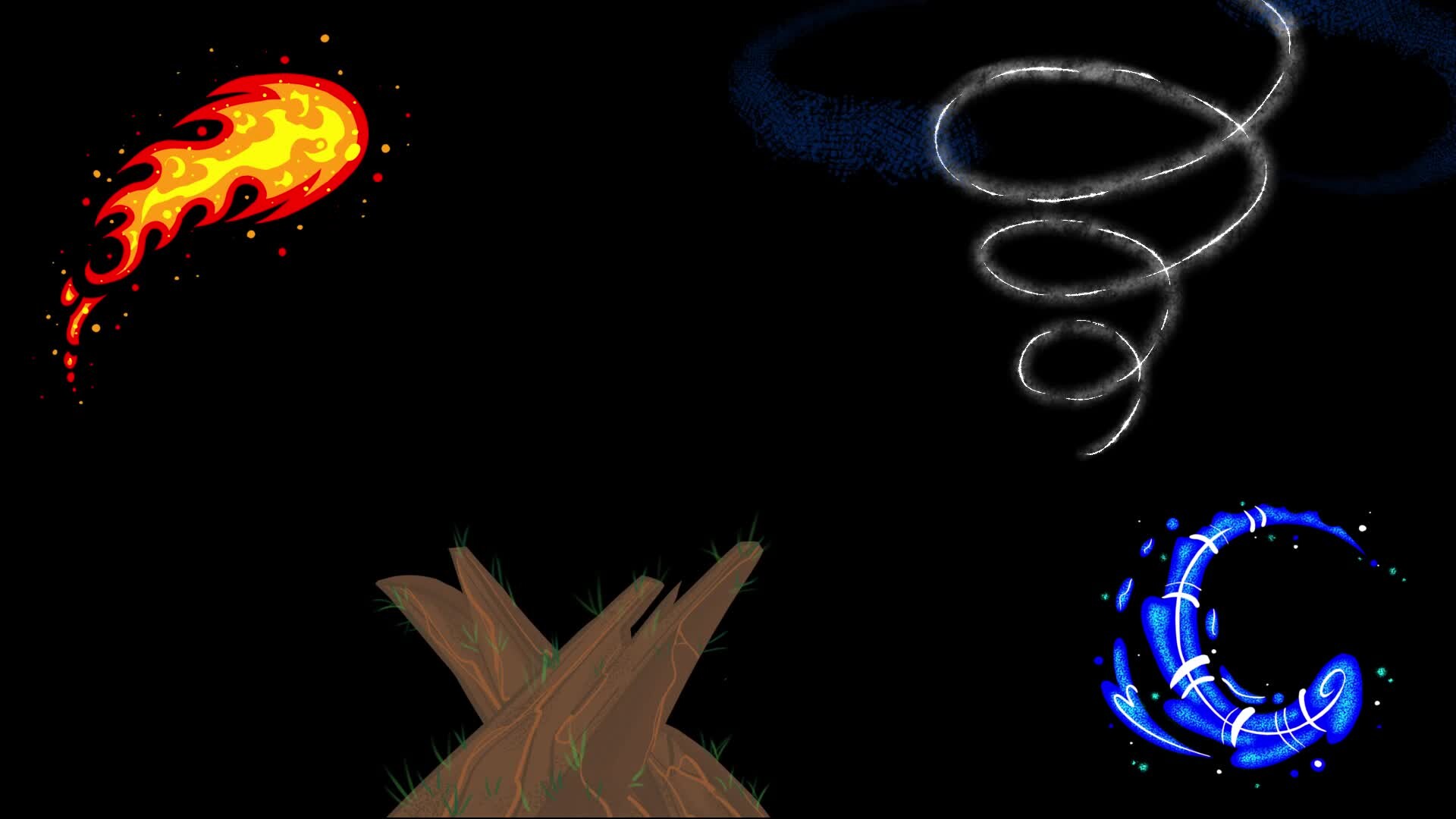 ArtStation - DEMO REEL 2D ANIMATION - ELEMENTS: Fire - Water - Earth ...