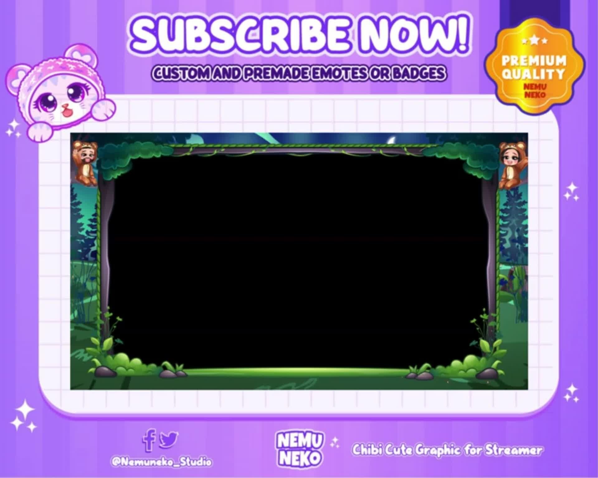 ArtStation - Custom Screen for Streamer by Nemuneko Studio ️