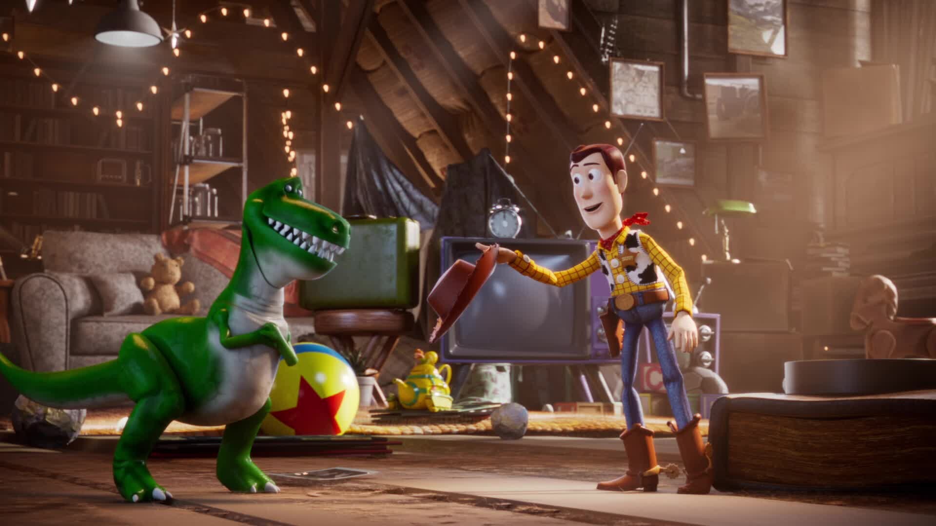 ArtStation - Woody and Rex in the Attic