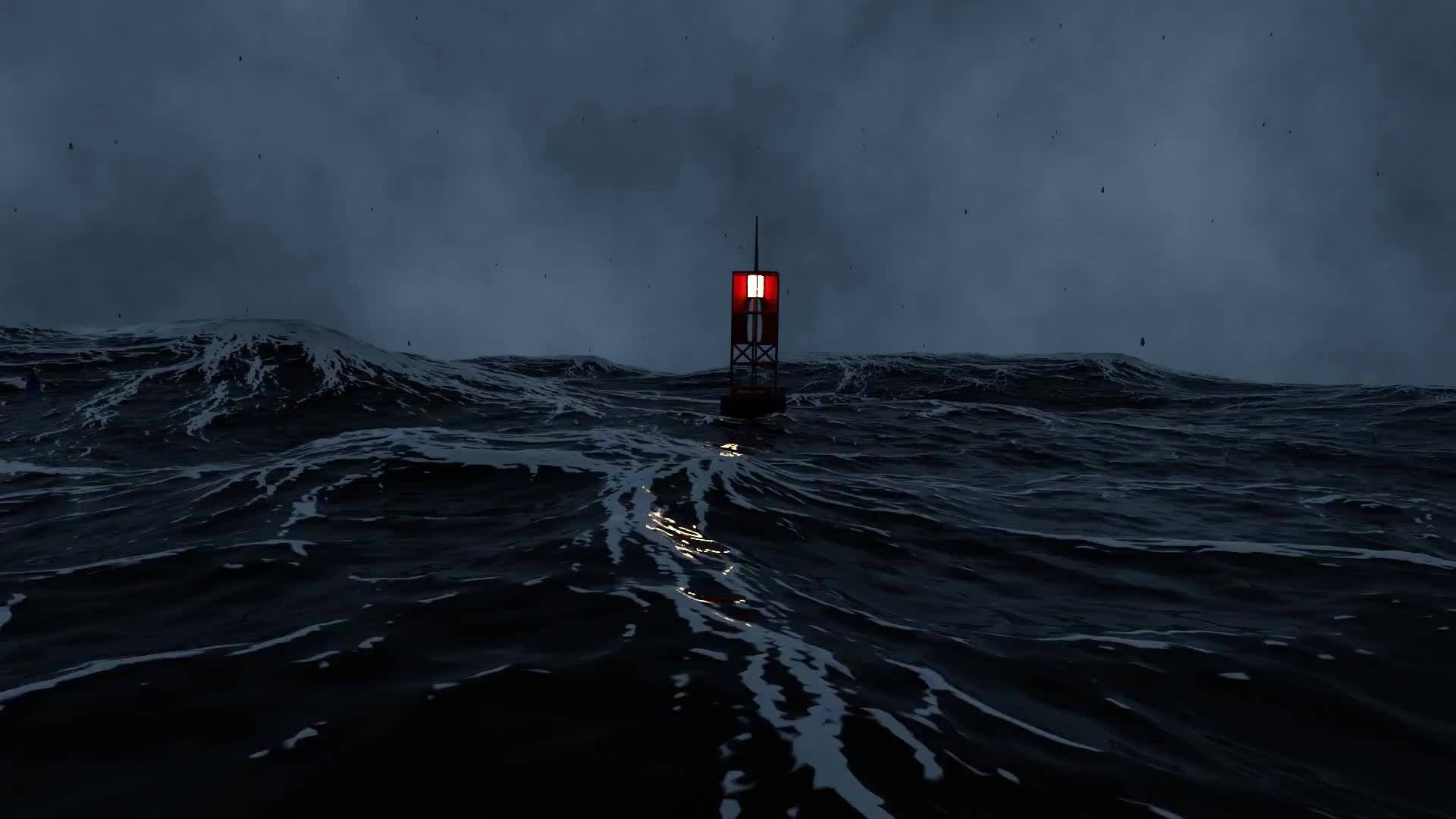 ArtStation - Displacement ocean with buoy