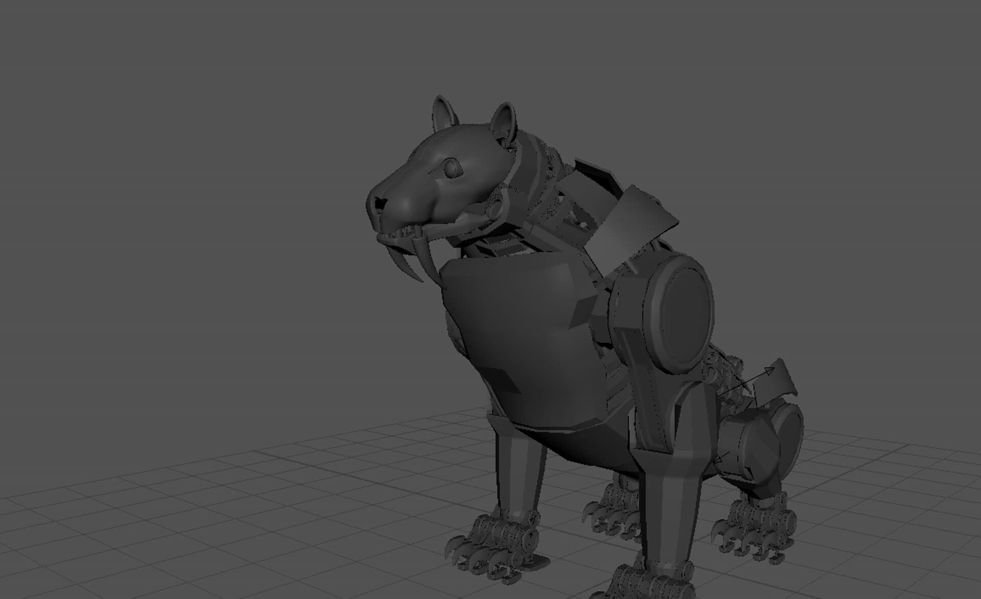 ArtStation - Saber Tooth Mech Rig