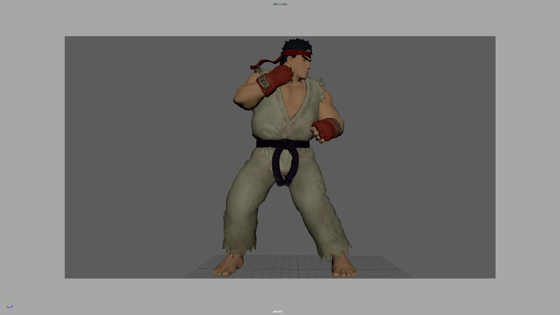 ArtStation - Ryu 3D IDLE animation