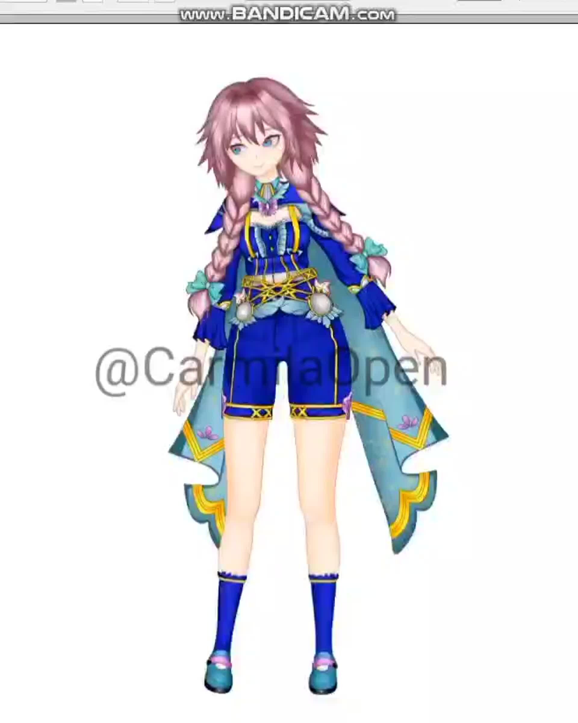 ArtStation - Anime Girl V-Model Rigging