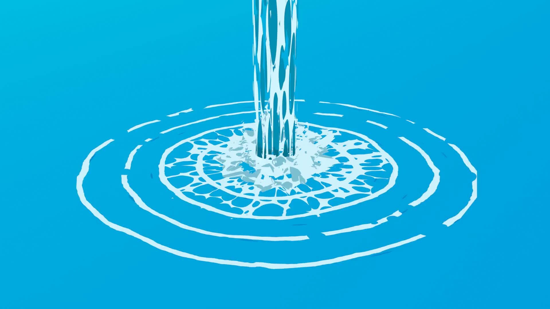ArtStation - Anime Style Ghibli Waterfall - Eevee Animation
