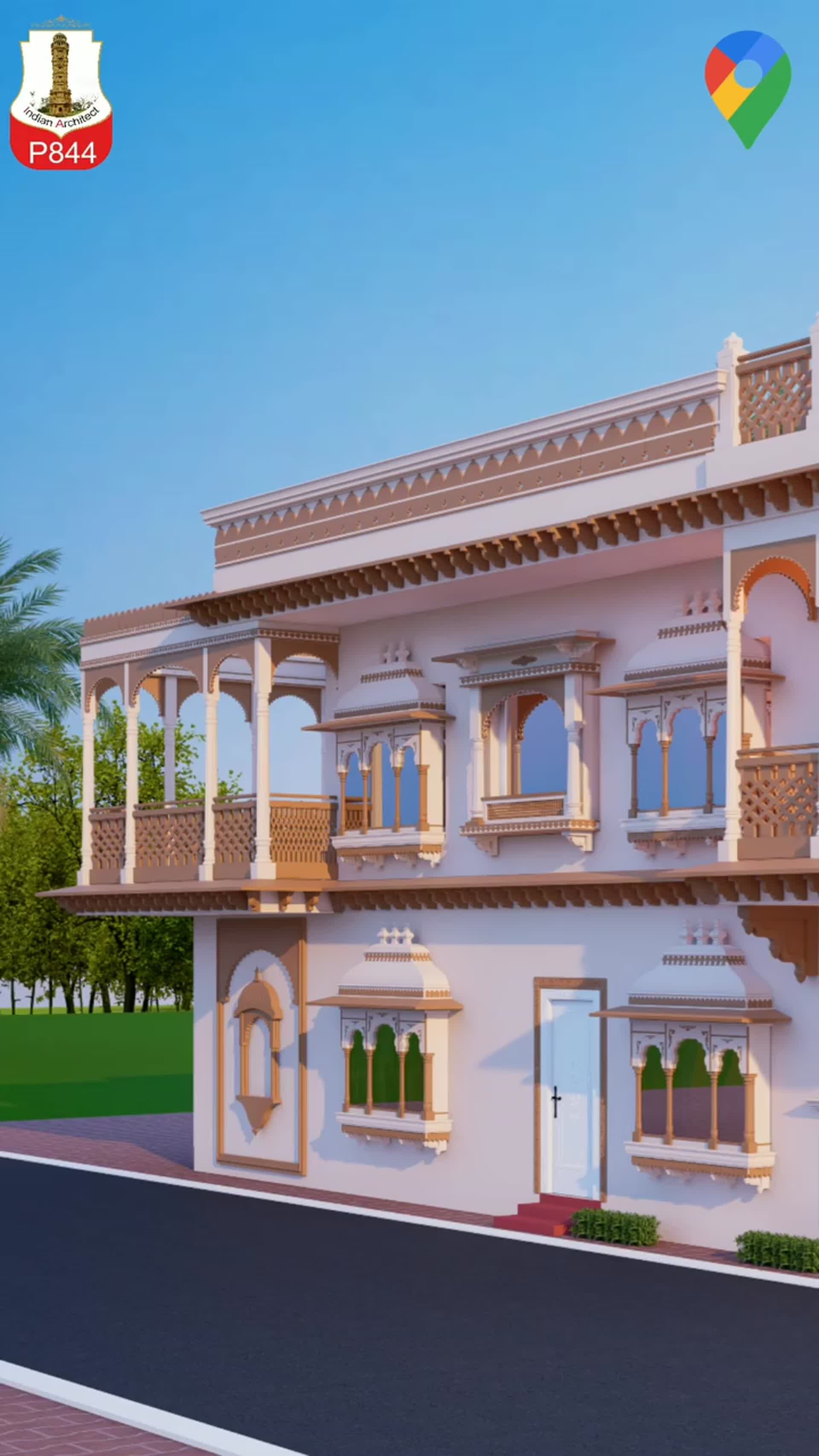 ArtStation - Heritage Haweli #P844 #IndianArchitect