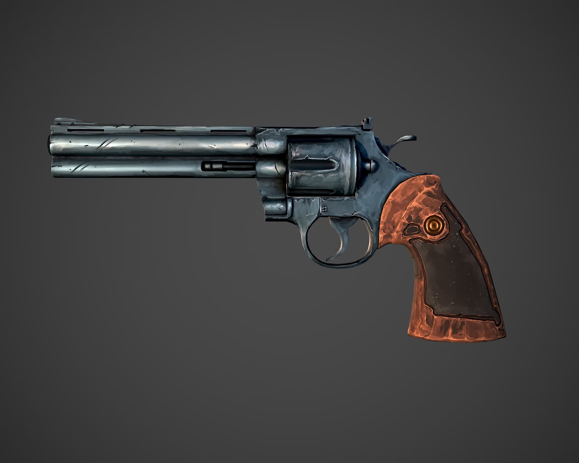 ArtStation - Hand painted Colt