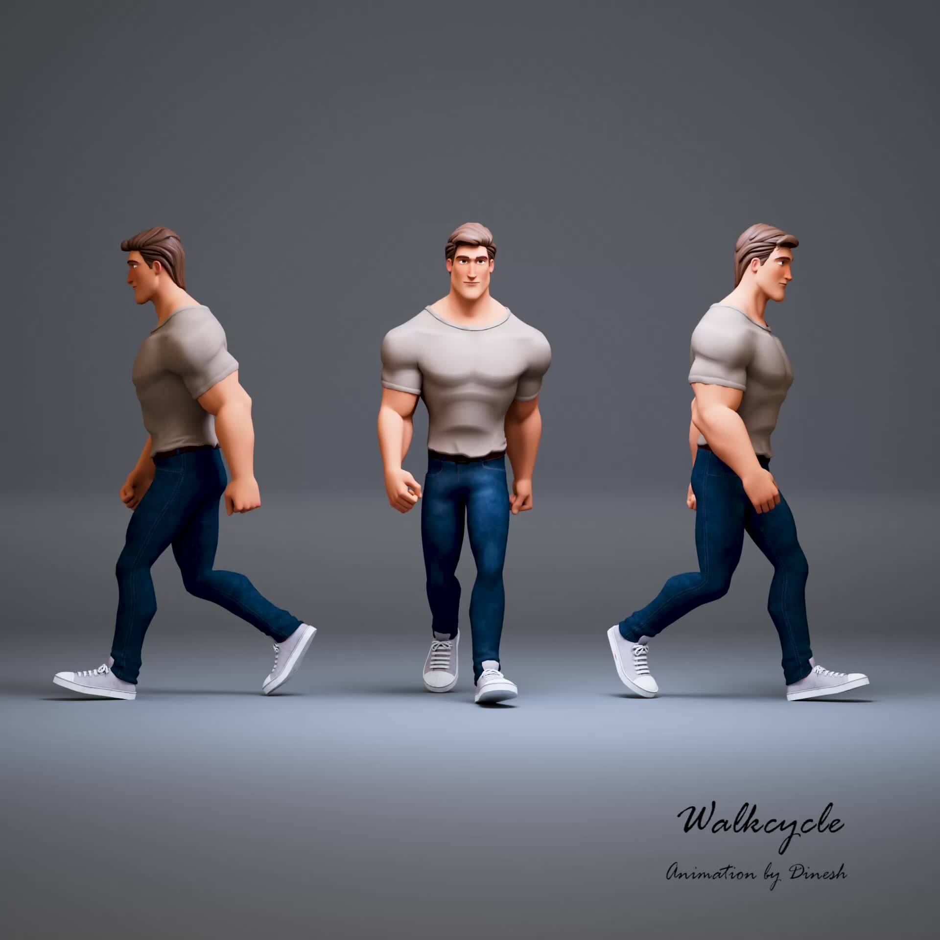 ArtStation - Walk Cycle in Maya