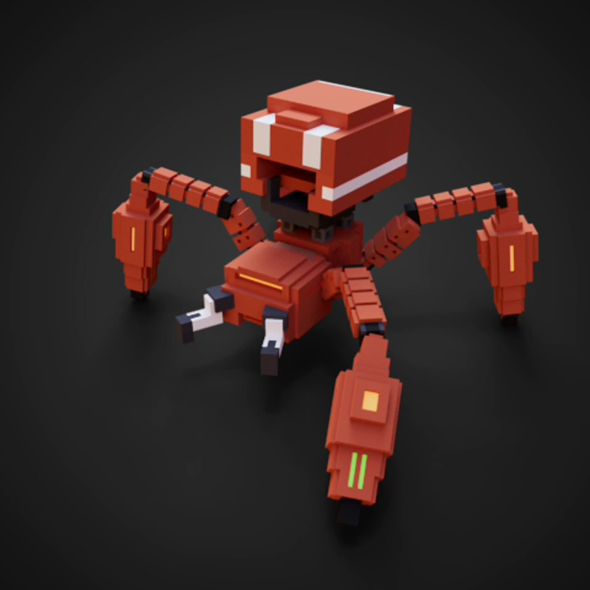 ArtStation - Voxel Spider