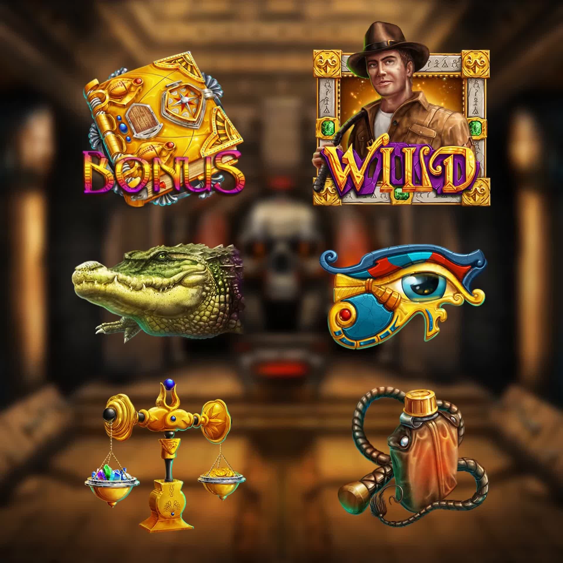 ArtStation - Set of slot chatacters for the Indiana Jones themed slot game