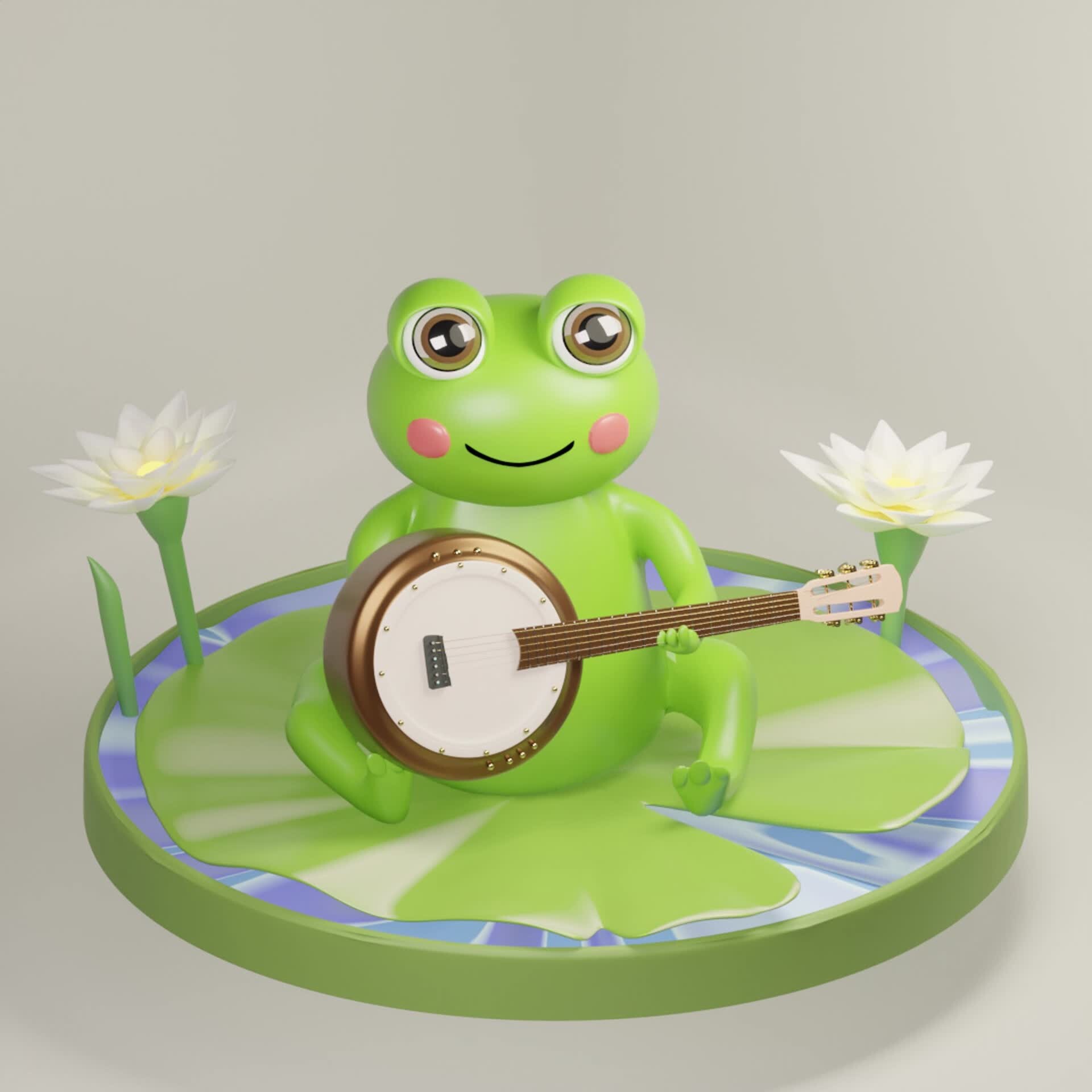 ArtStation - Stylized Frog