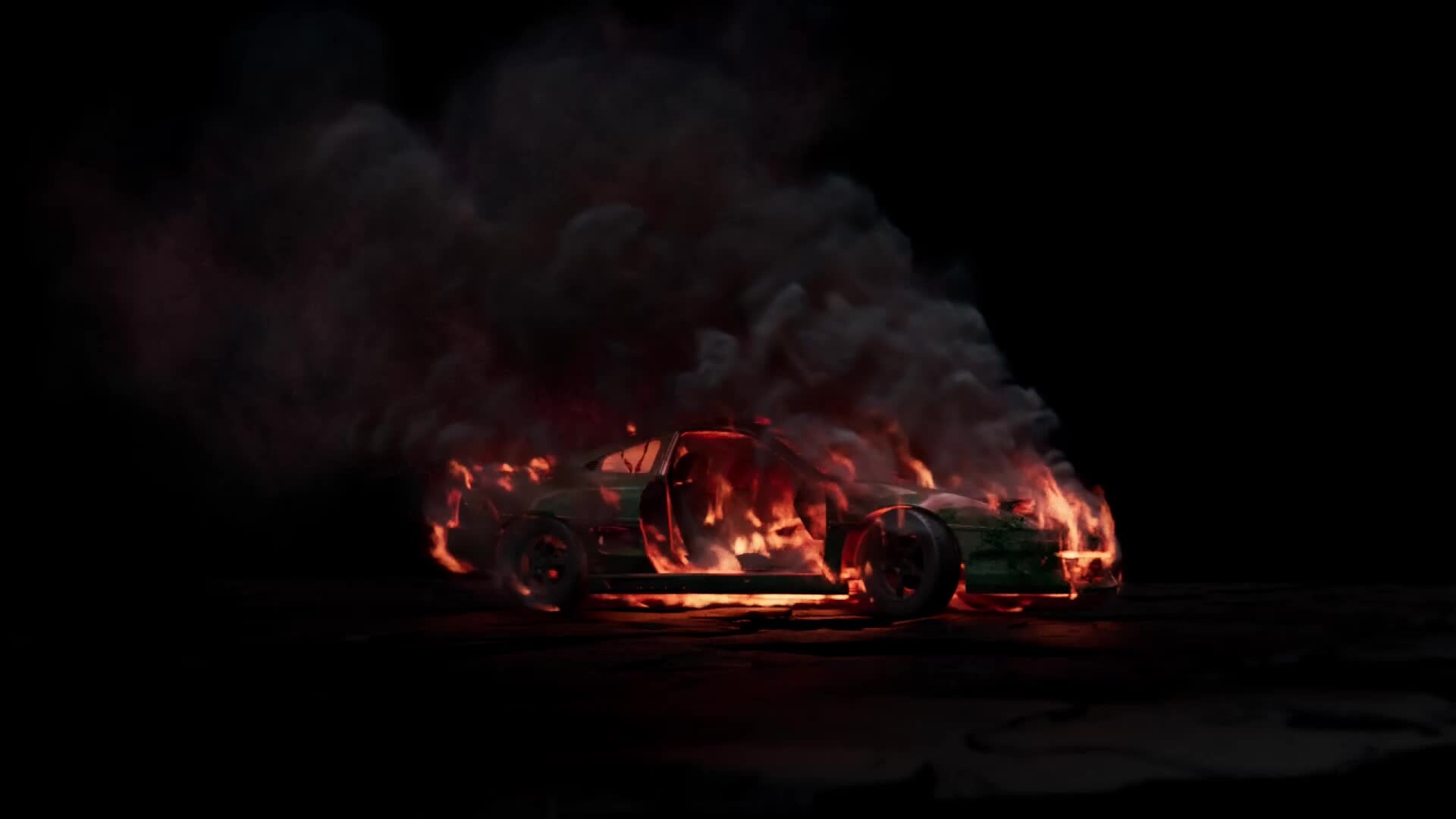 ArtStation - CAR FIRE