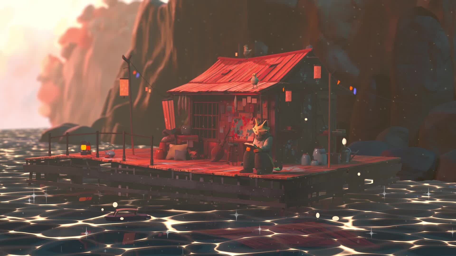 ArtStation - Sunset hut