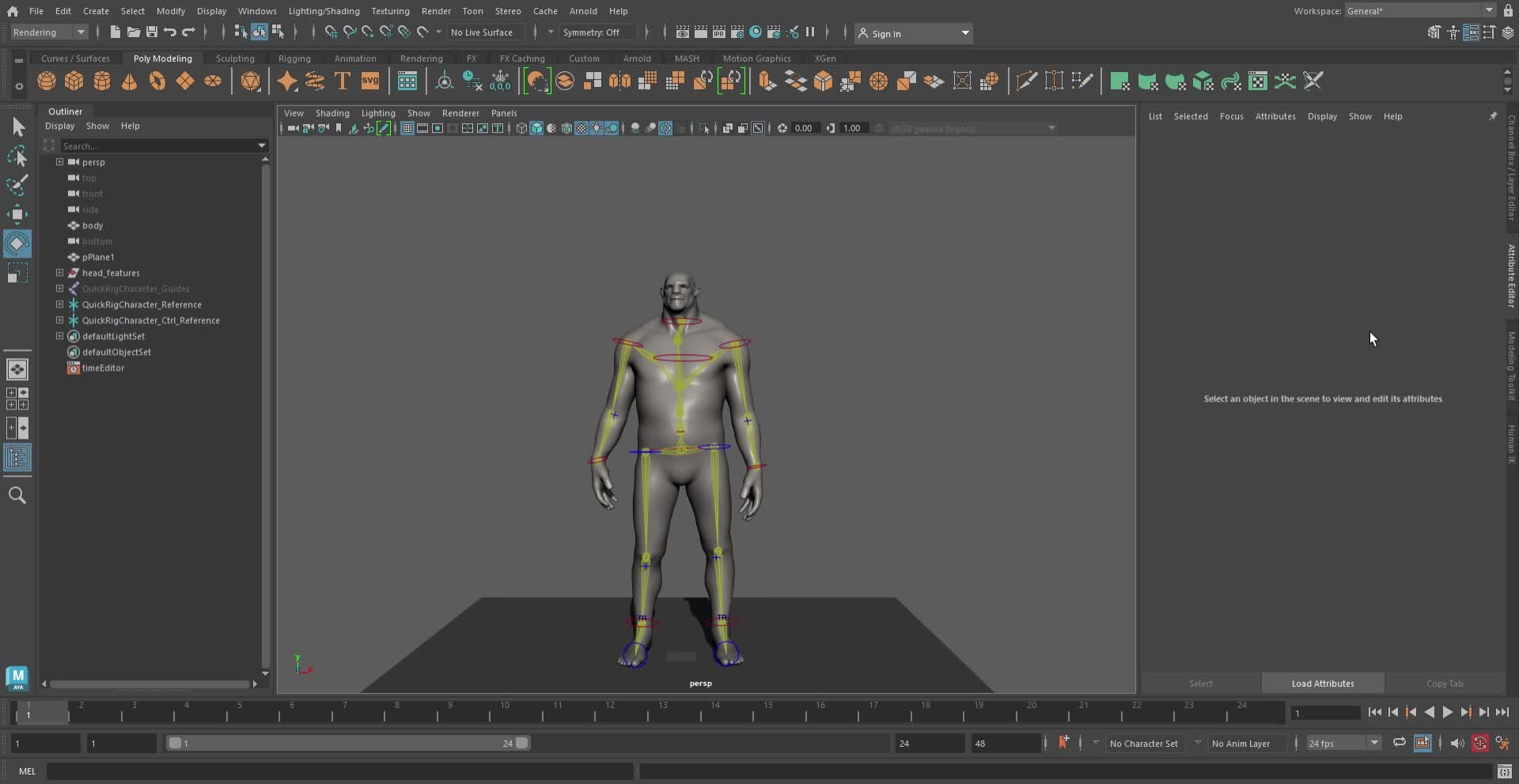 ArtStation - Rigged body and skinning