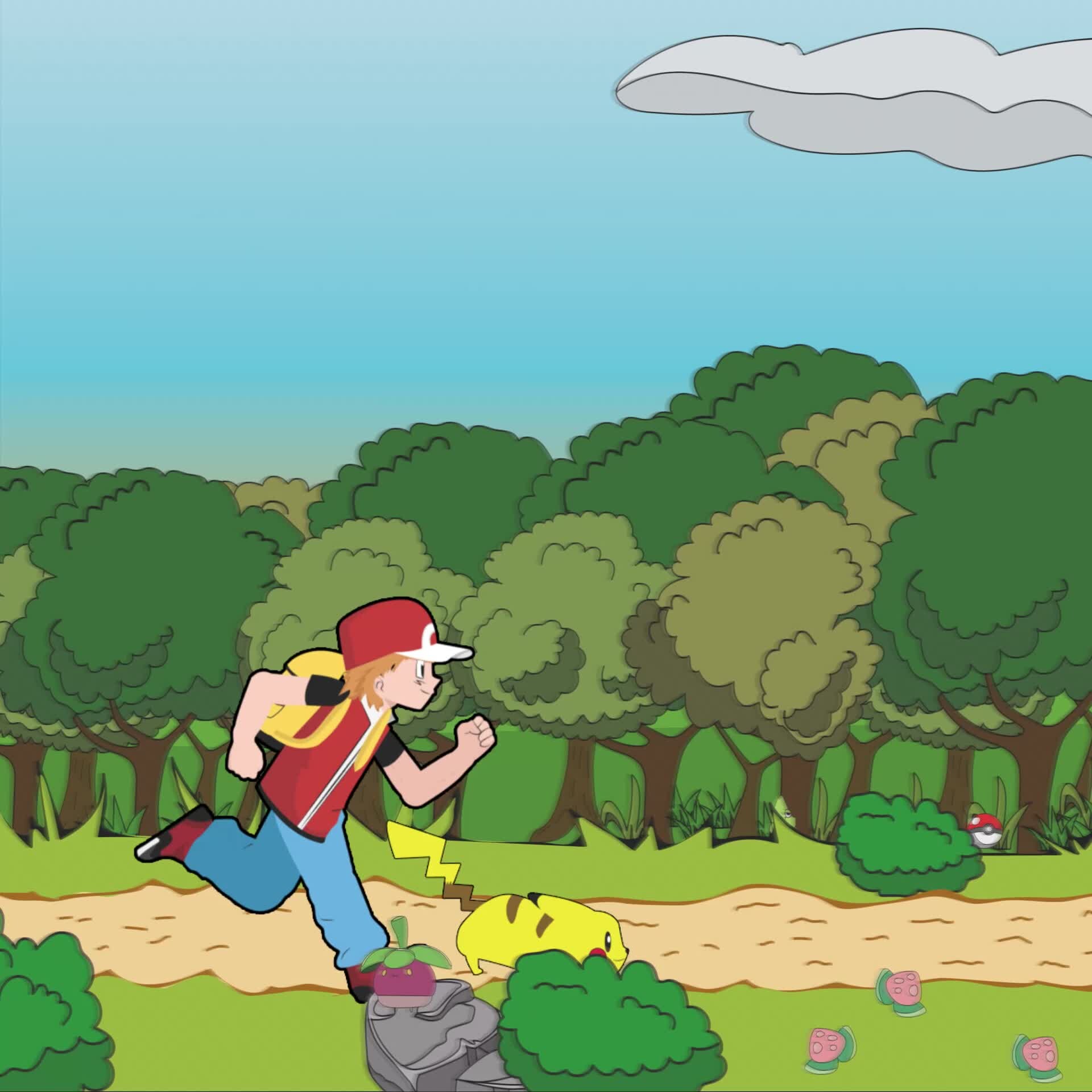 ArtStation - 2D animation Pokemon