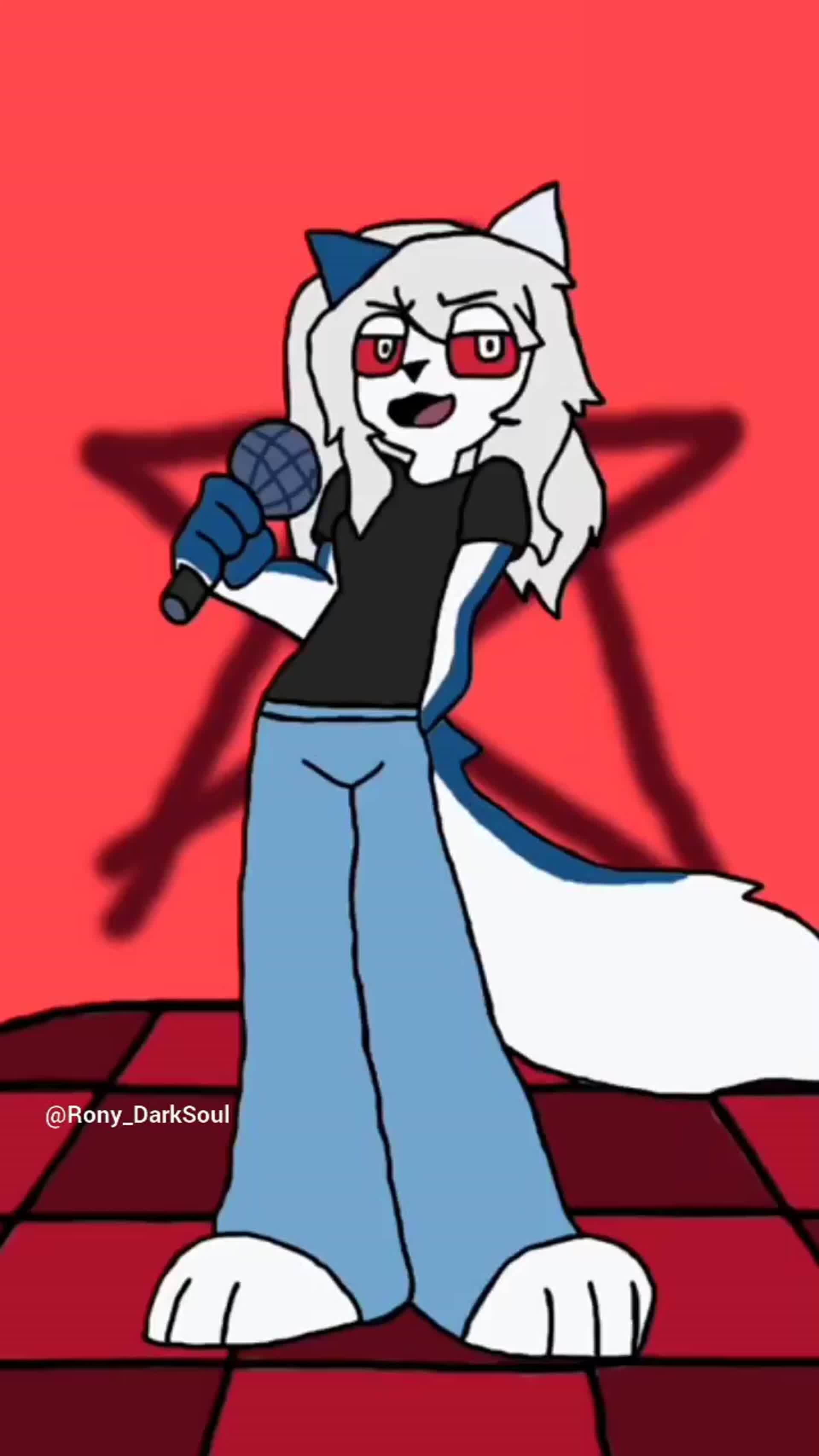 ArtStation - FNF Helluva Boss Sky Promenade Animation ☠ 🎤💖😎 🎶.