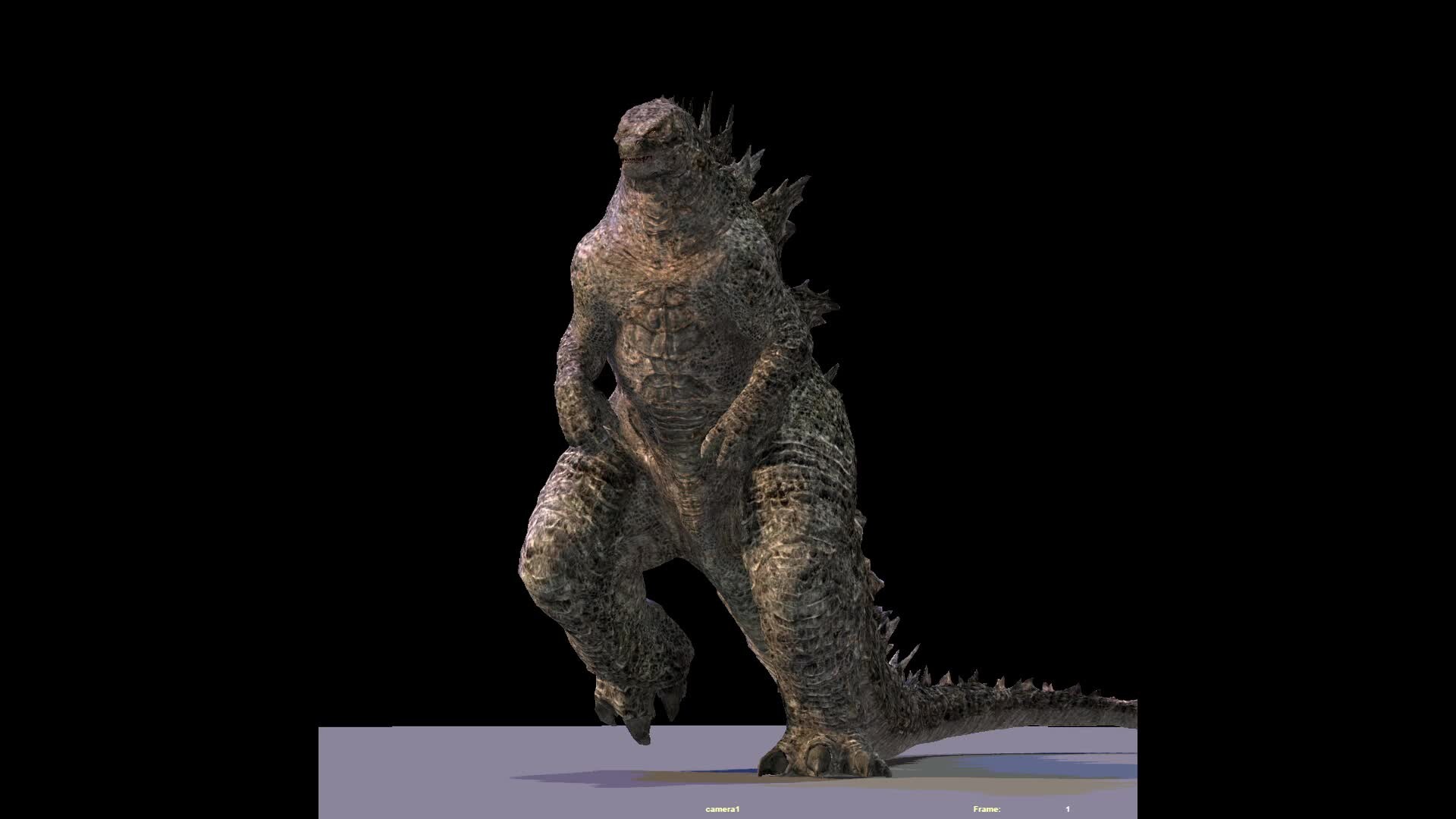 ArtStation - Godzilla walk animation