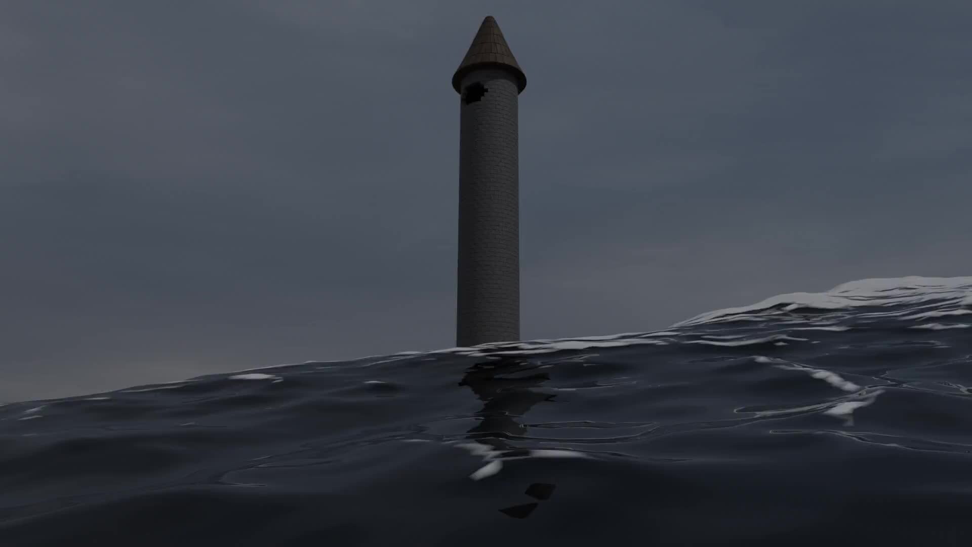 ArtStation - Tower In Ocean