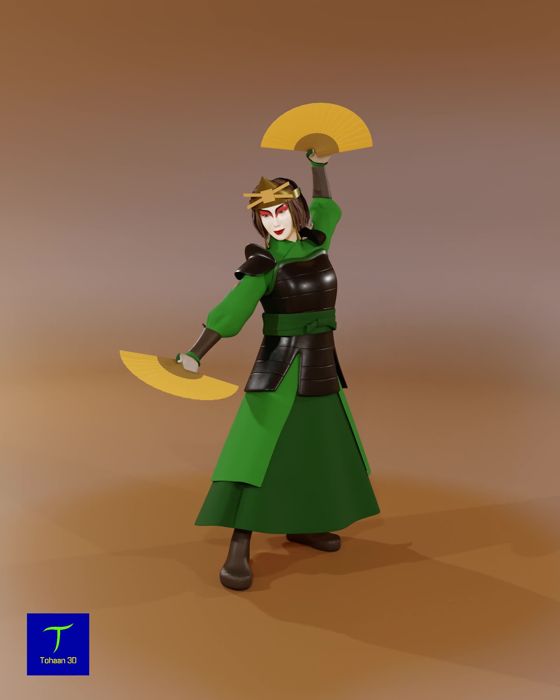 ArtStation - Suki Kyoshi Warrior Fanart 360