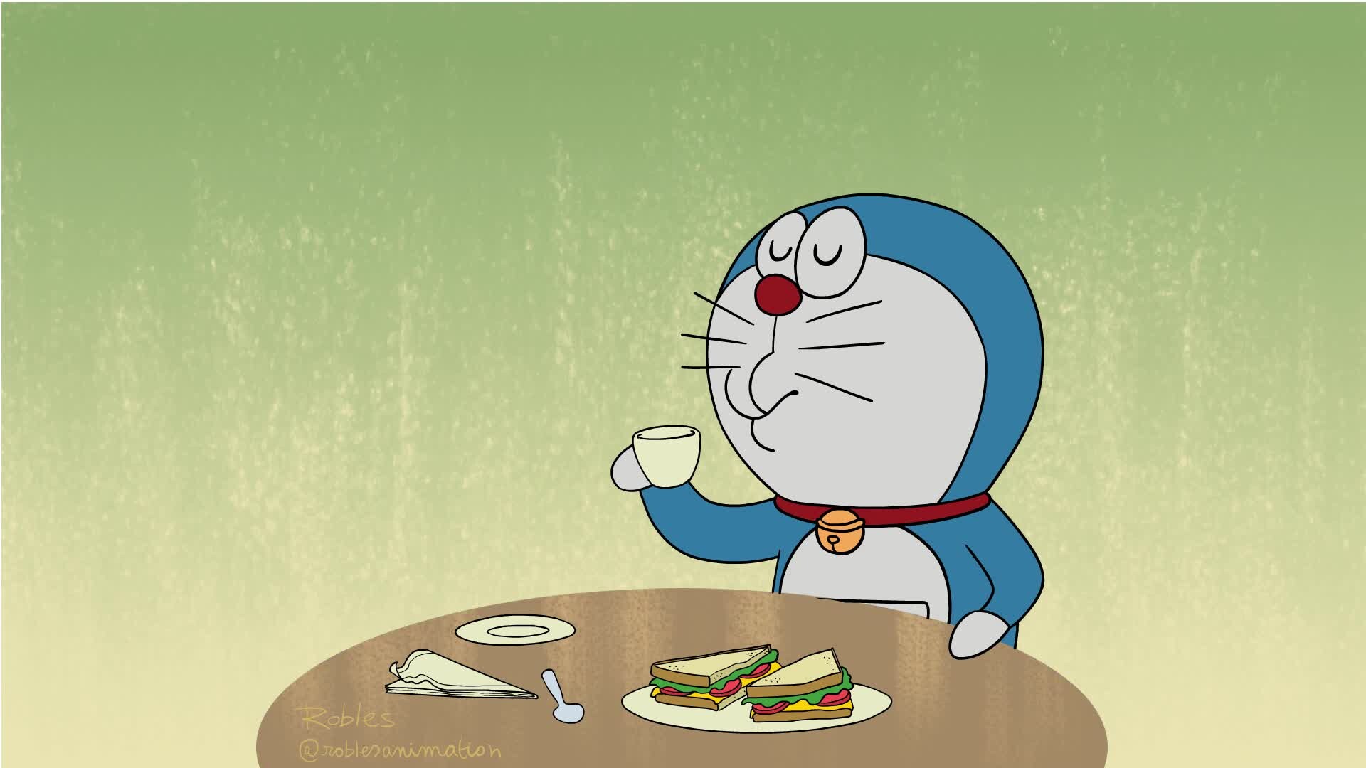 ArtStation - DORAEMON X GEORGE CONSTANZA! (animated scene)
