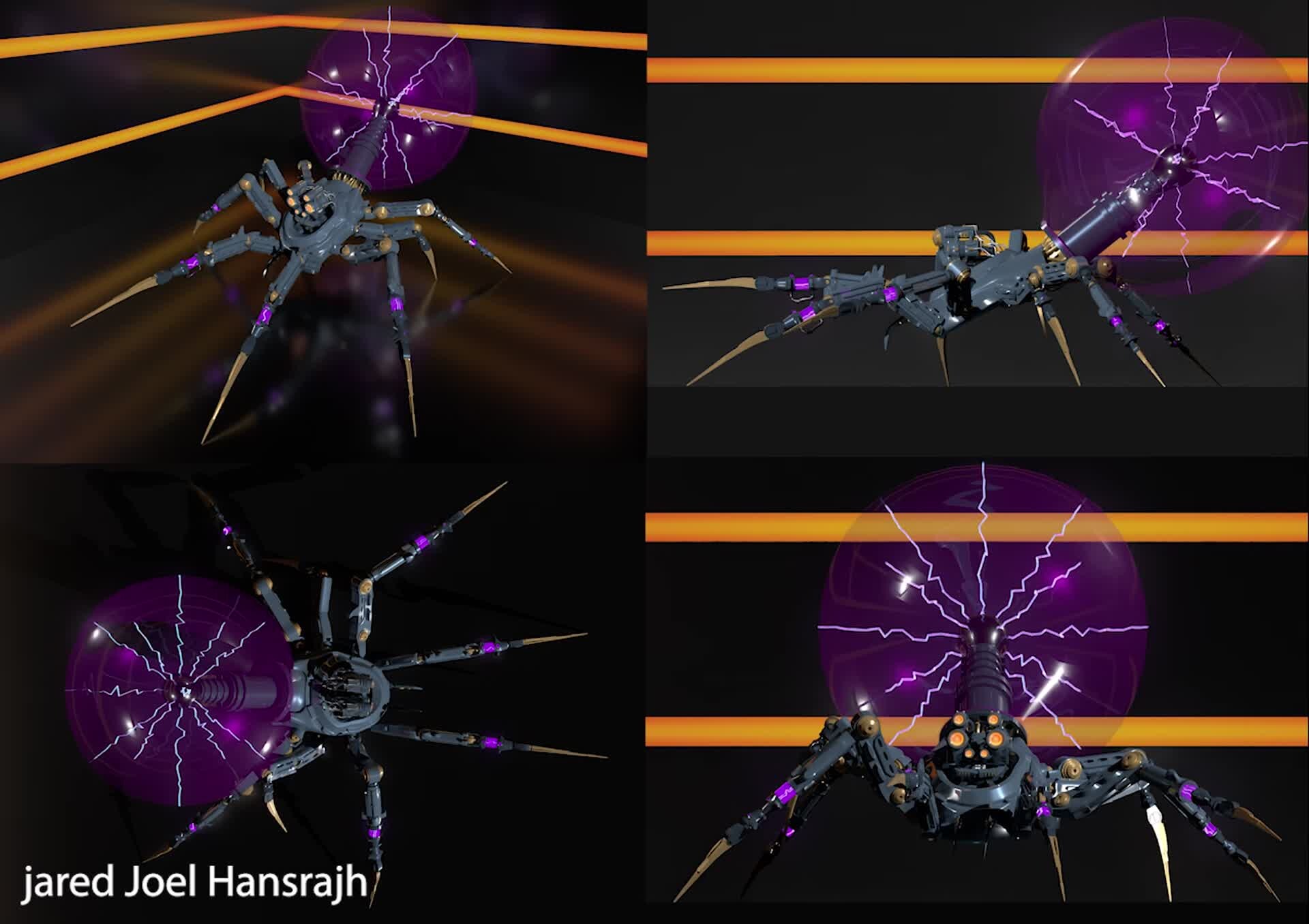 ArtStation - Spider Robot Walk Cycle