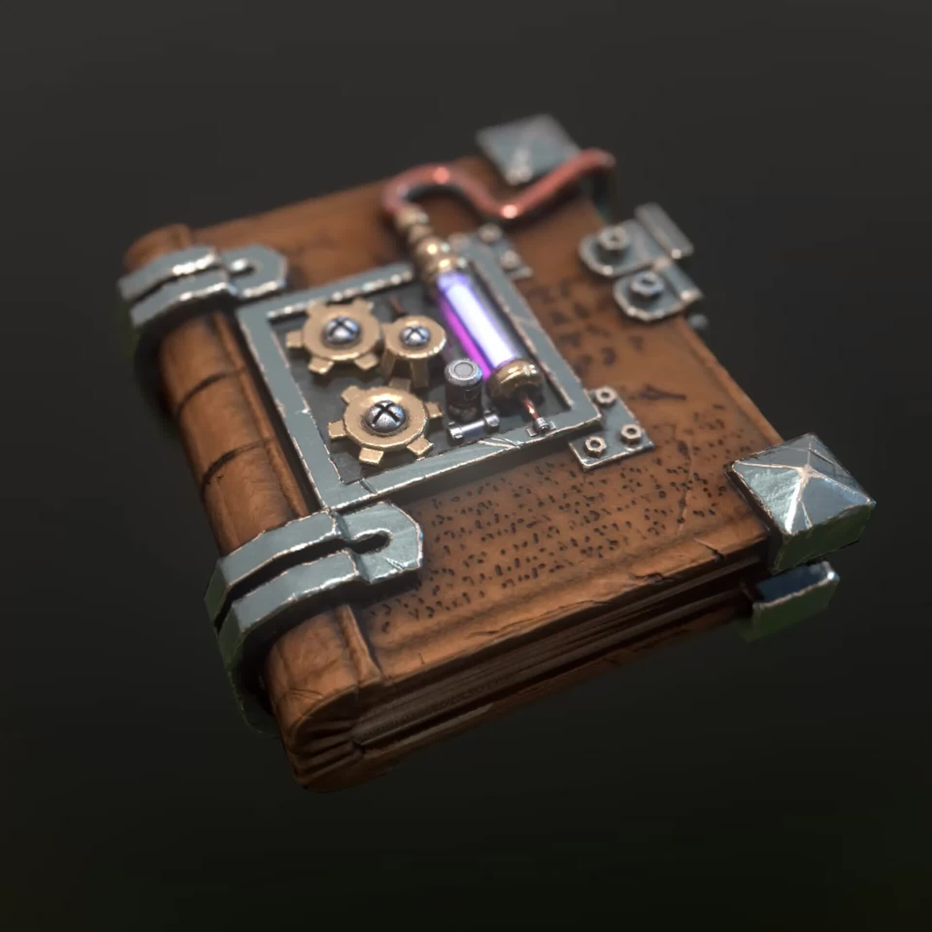 ArtStation - Steampunk Stylized Book