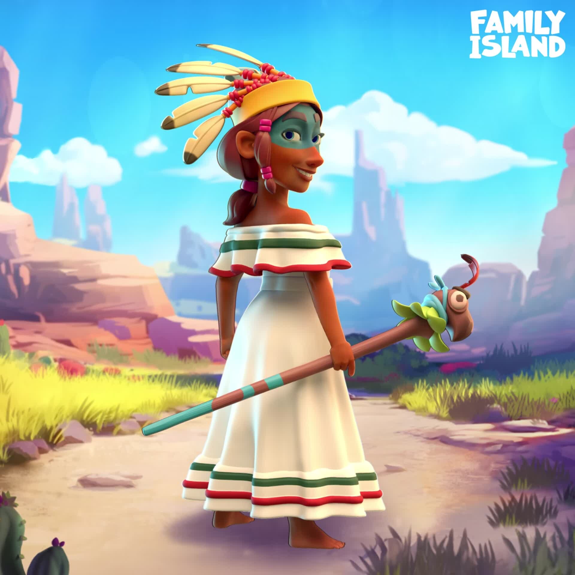 ArtStation - animated characters art for SMM the game family island