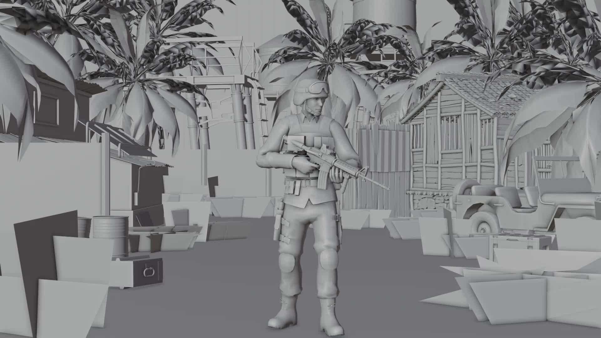 ArtStation - 3D Game Lobby Animation