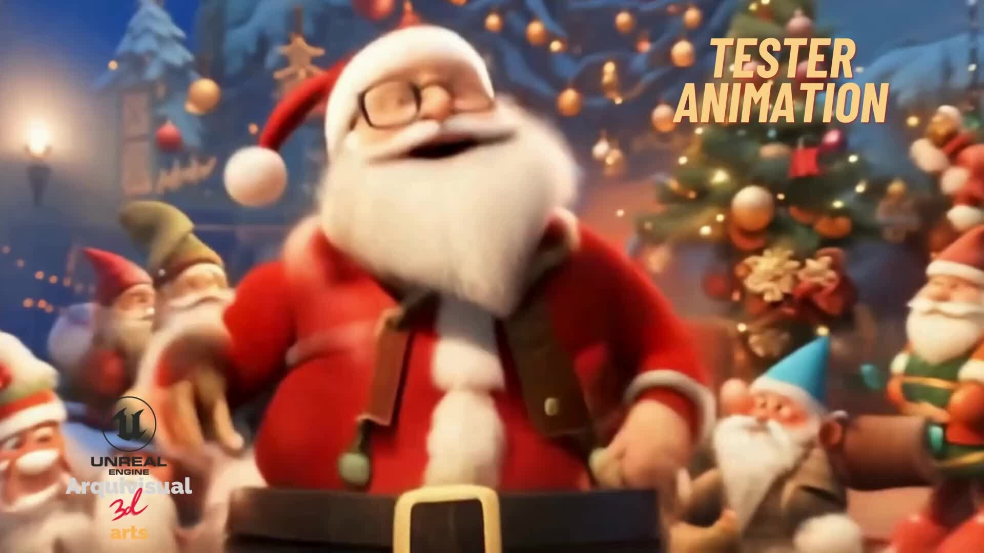 ArtStation - SANTA CLAUS TESTER 2D ANIMATION
