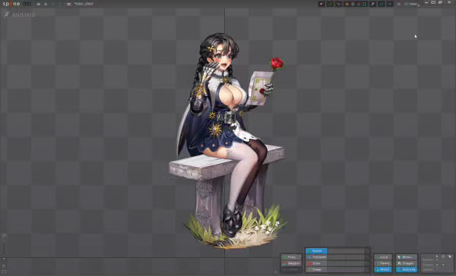 ArtStation - [별이되어라2 Astra: Knights of Veda] 소린 pv 광고용 스파인 리소스