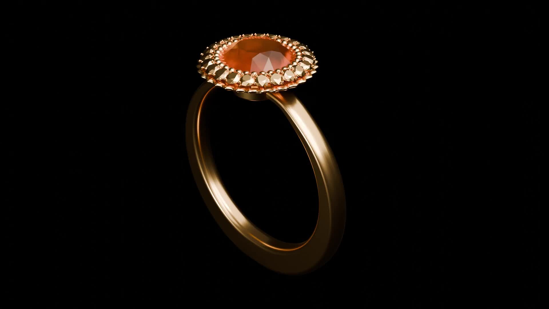 ArtStation - 3D Modeling View of Golden ring Made by Blender 3D