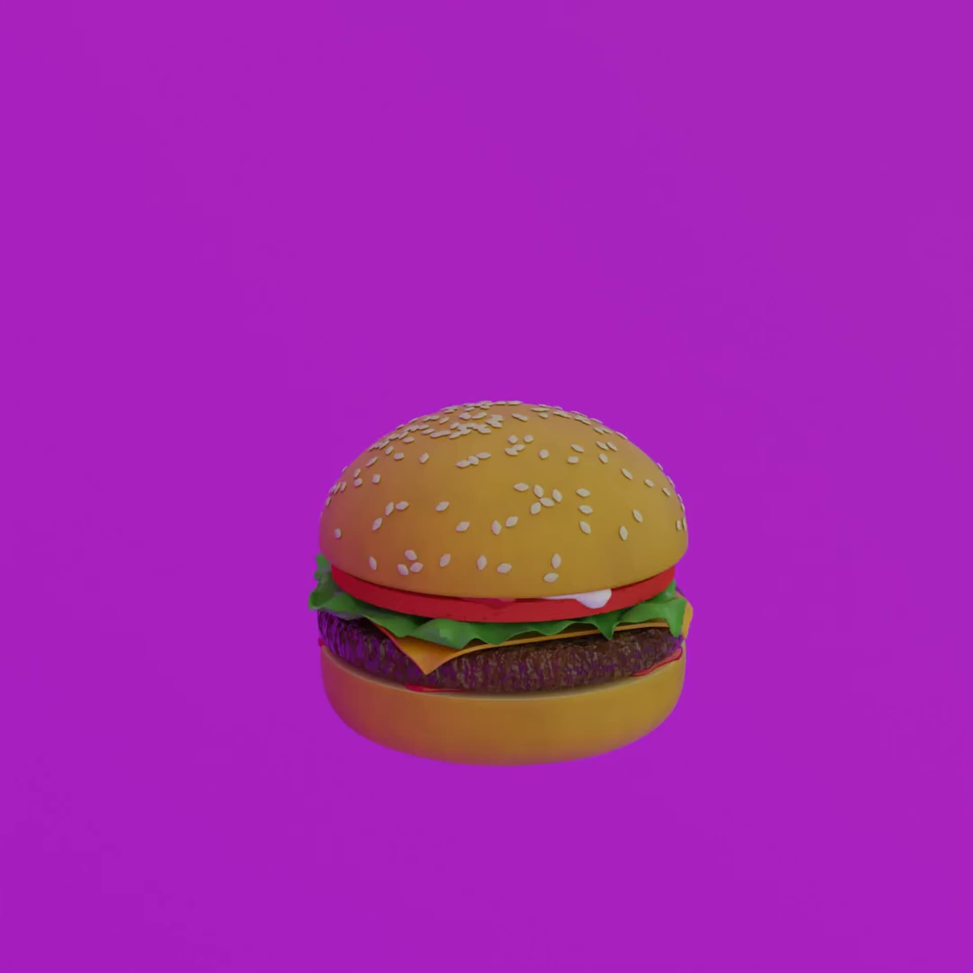 ArtStation - Cheeseburger Animation - Blender